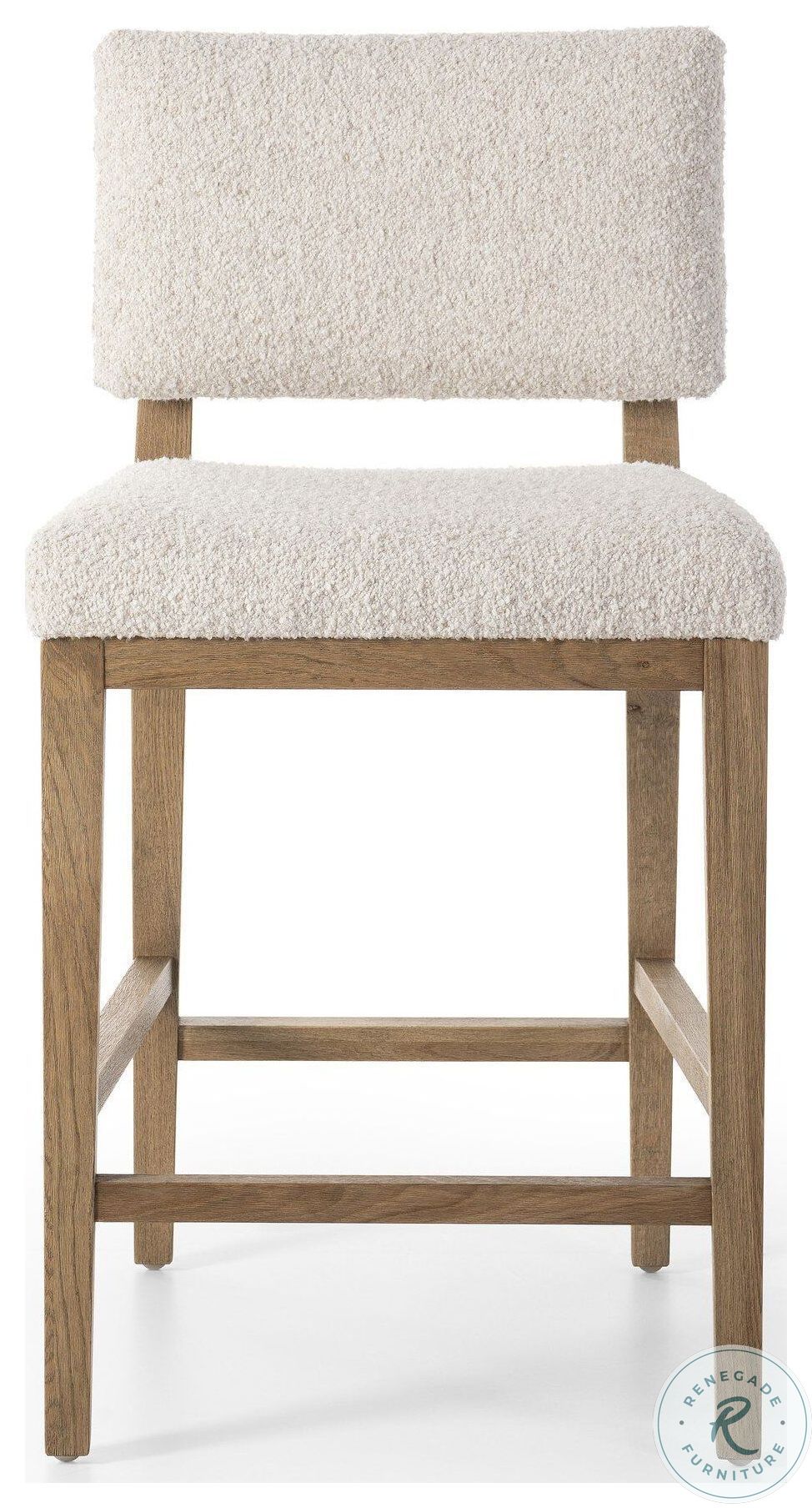 Carlo Somerton Ash Performance Fabric Counter Height Stool | Coleman ...