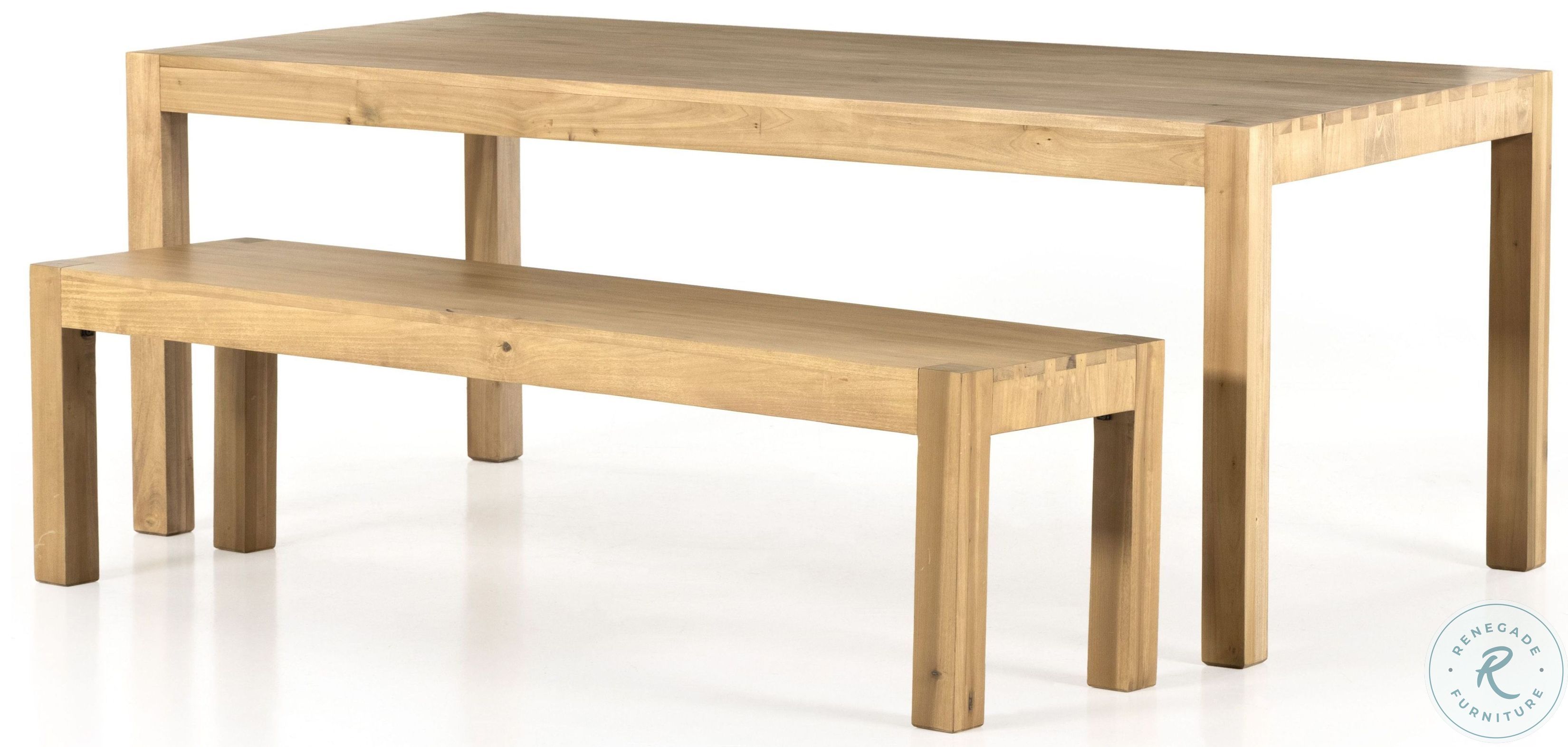 Isador Dry Wash Poplar Dining Table from Four Hands | Coleman Furniture