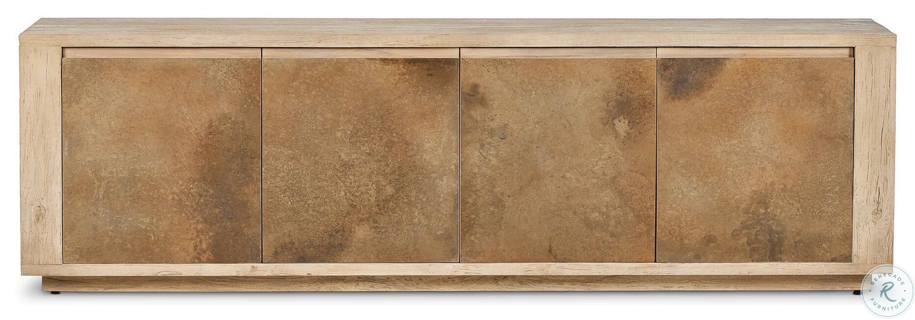 Redondo Bleached Alder 92" Media Console | Coleman Furniture