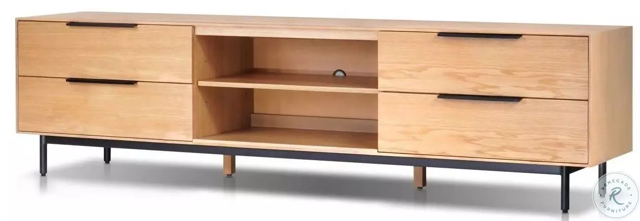 Akira Light Oak TV Stand From Alpine | Home Gallery Stores