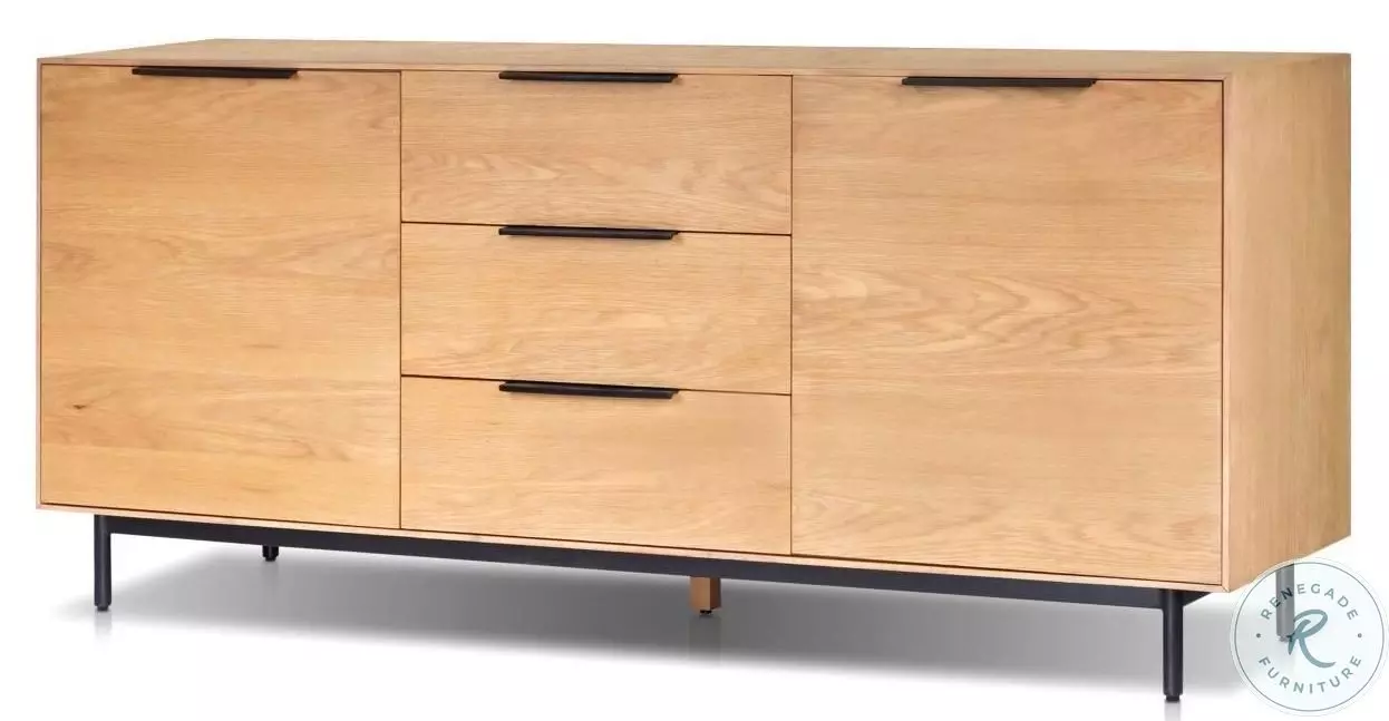Akira Light Oak Sideboard From Alpine | Coleman Furniture