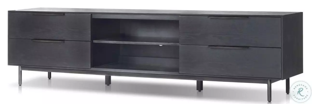 Akira Black TV Stand From Alpine | Home Gallery Stores