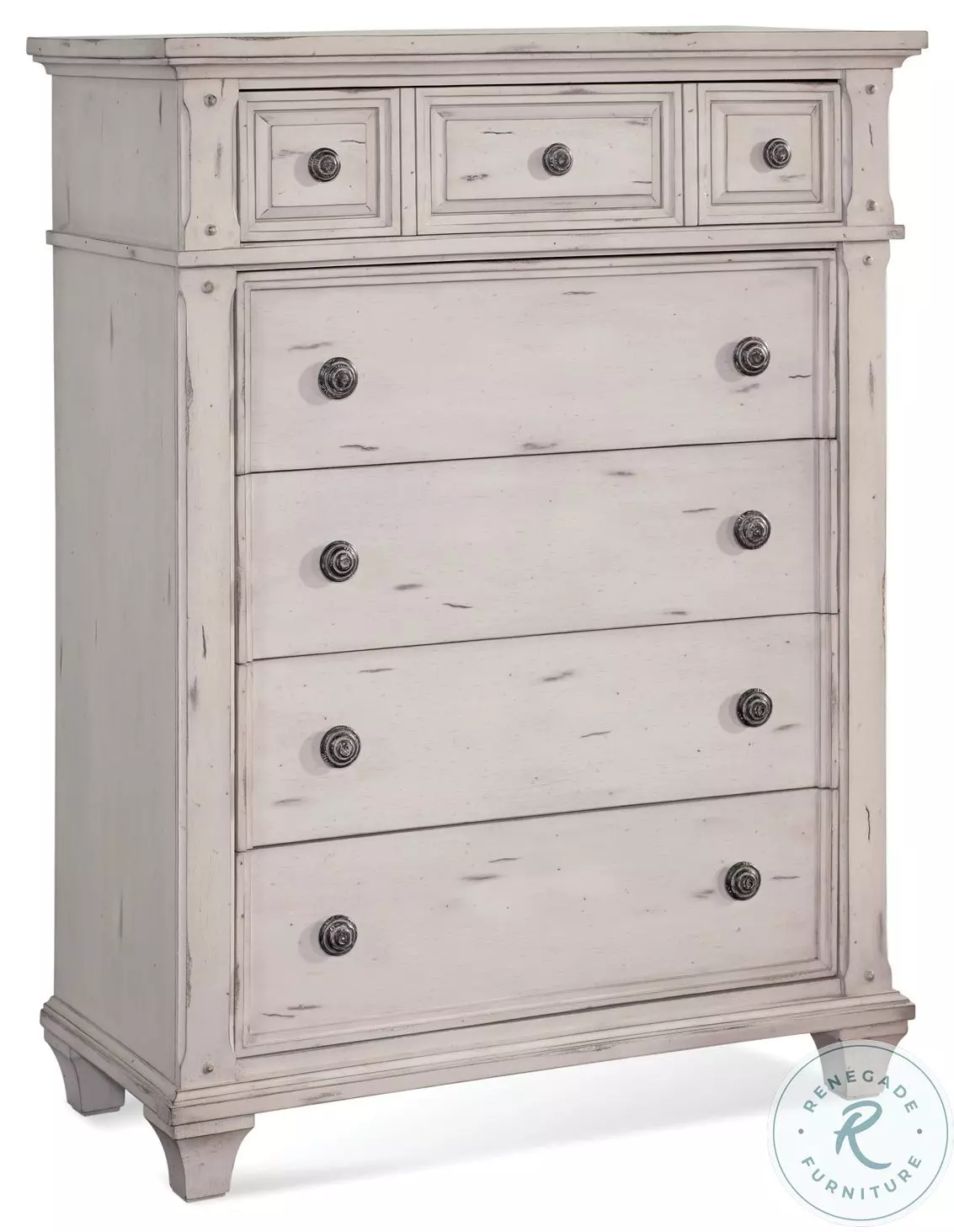 Sedona Cobblestone White Chest from American Woodcrafters | Coleman ...