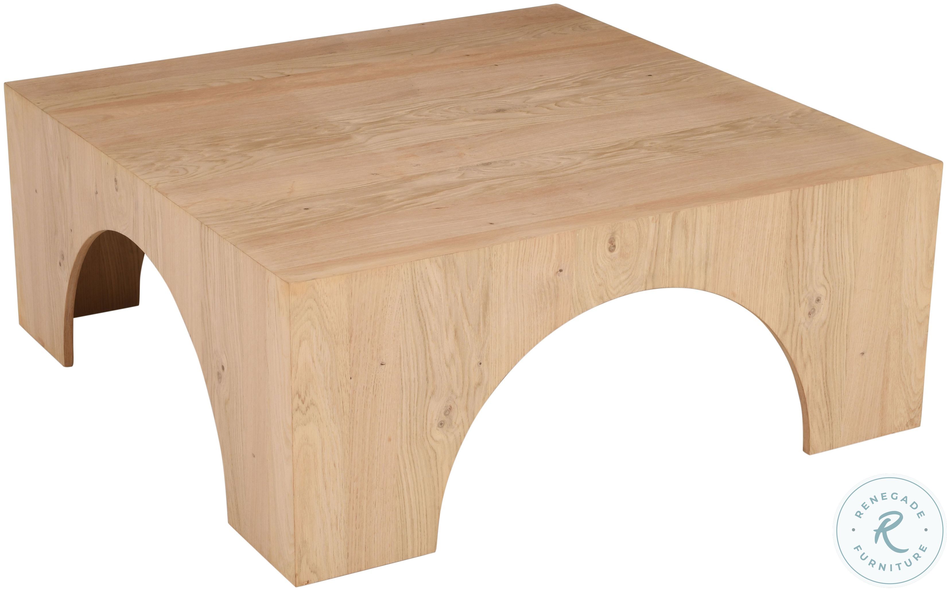 Archimedes Brown 40" Square Coffee Table From Jofran | Coleman Furniture