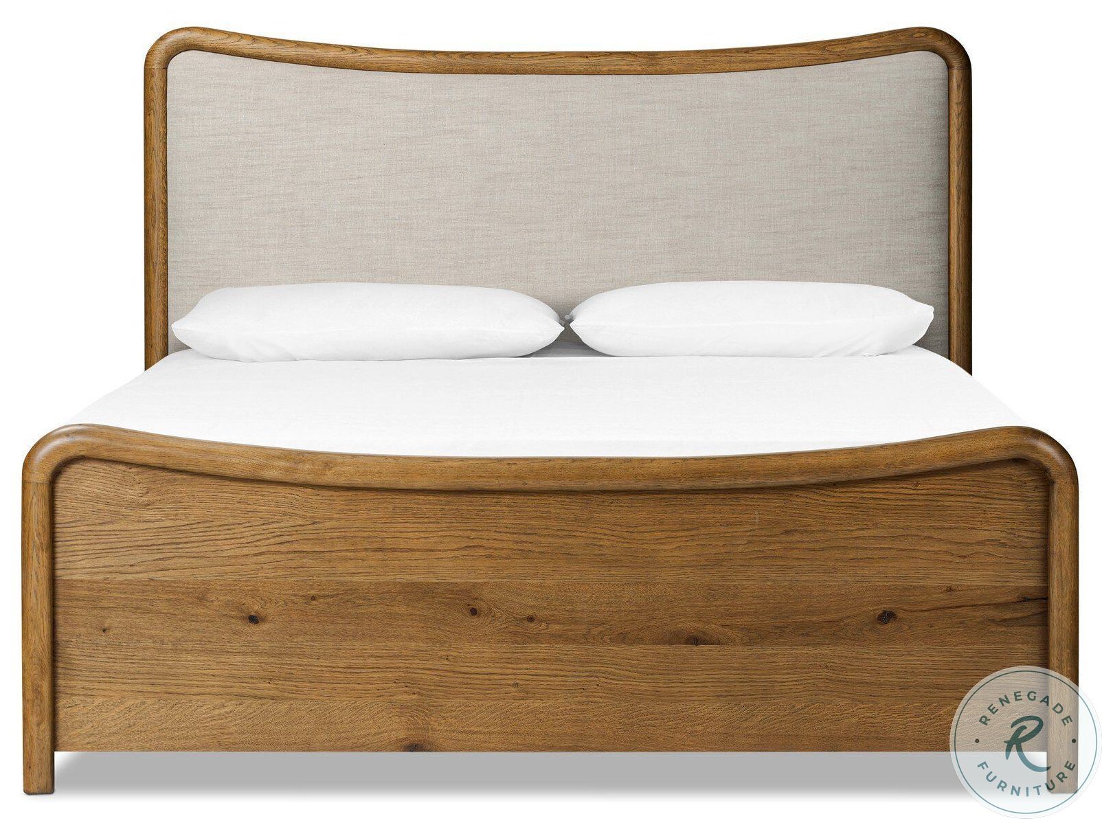 Dover Hockney Linen Performance Fabric Queen Upholstered Bed | Coleman ...