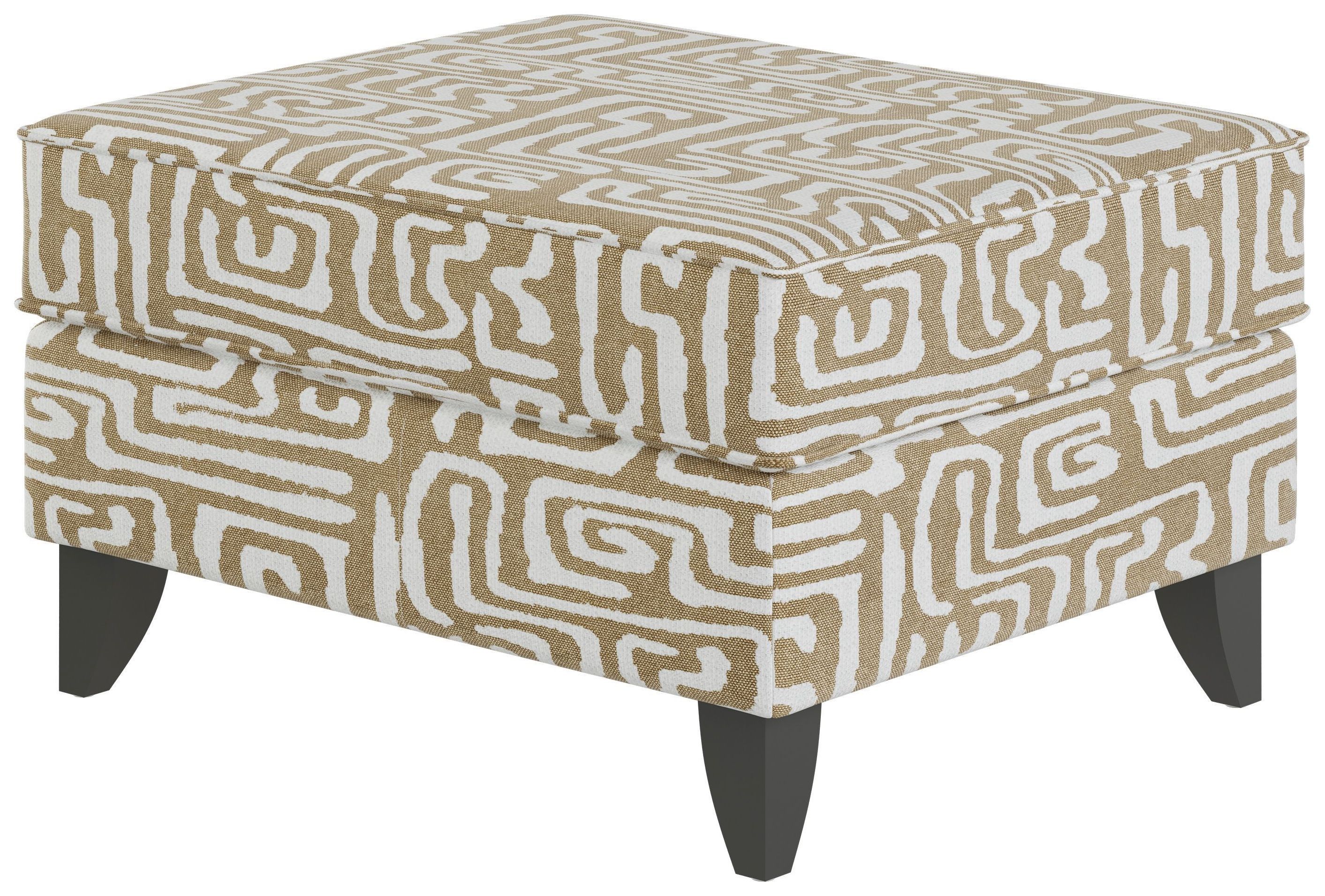 Durango Pewter Brown and White Performance Fabric Rectangular Accent ...