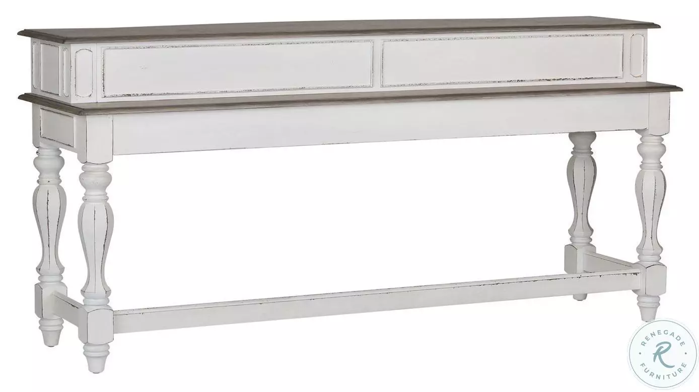 Magnolia Manor Antique White Console Bar Table from Liberty | Coleman ...