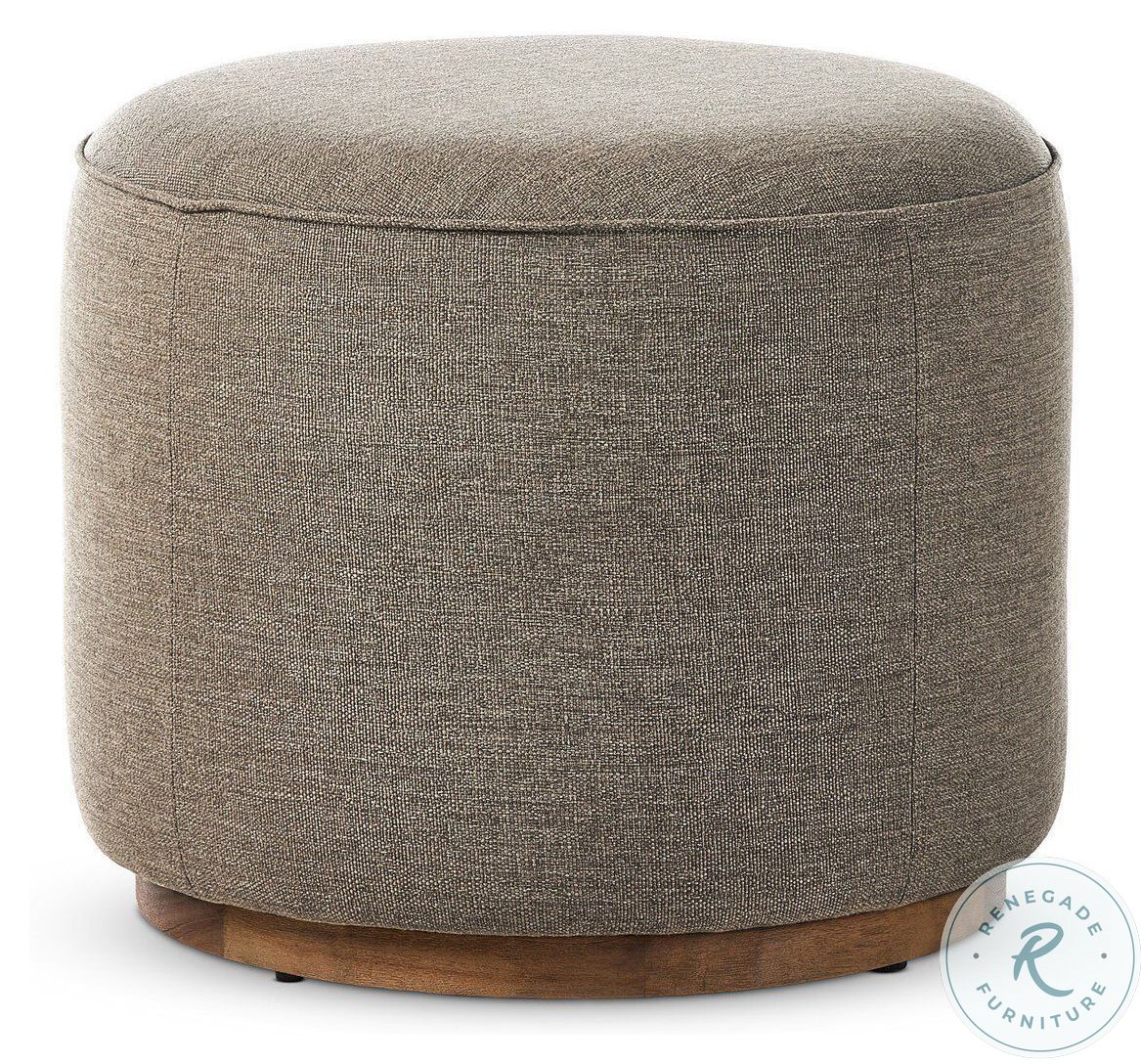 Sinclair Alessi Fawn Outdoor Round Ottoman | Coleman Furniture