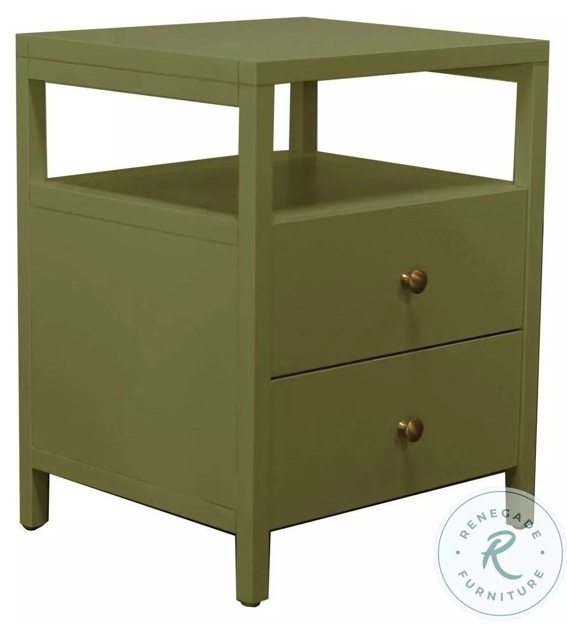 Avery Olive Green End Table From Alpine | Coleman Furniture