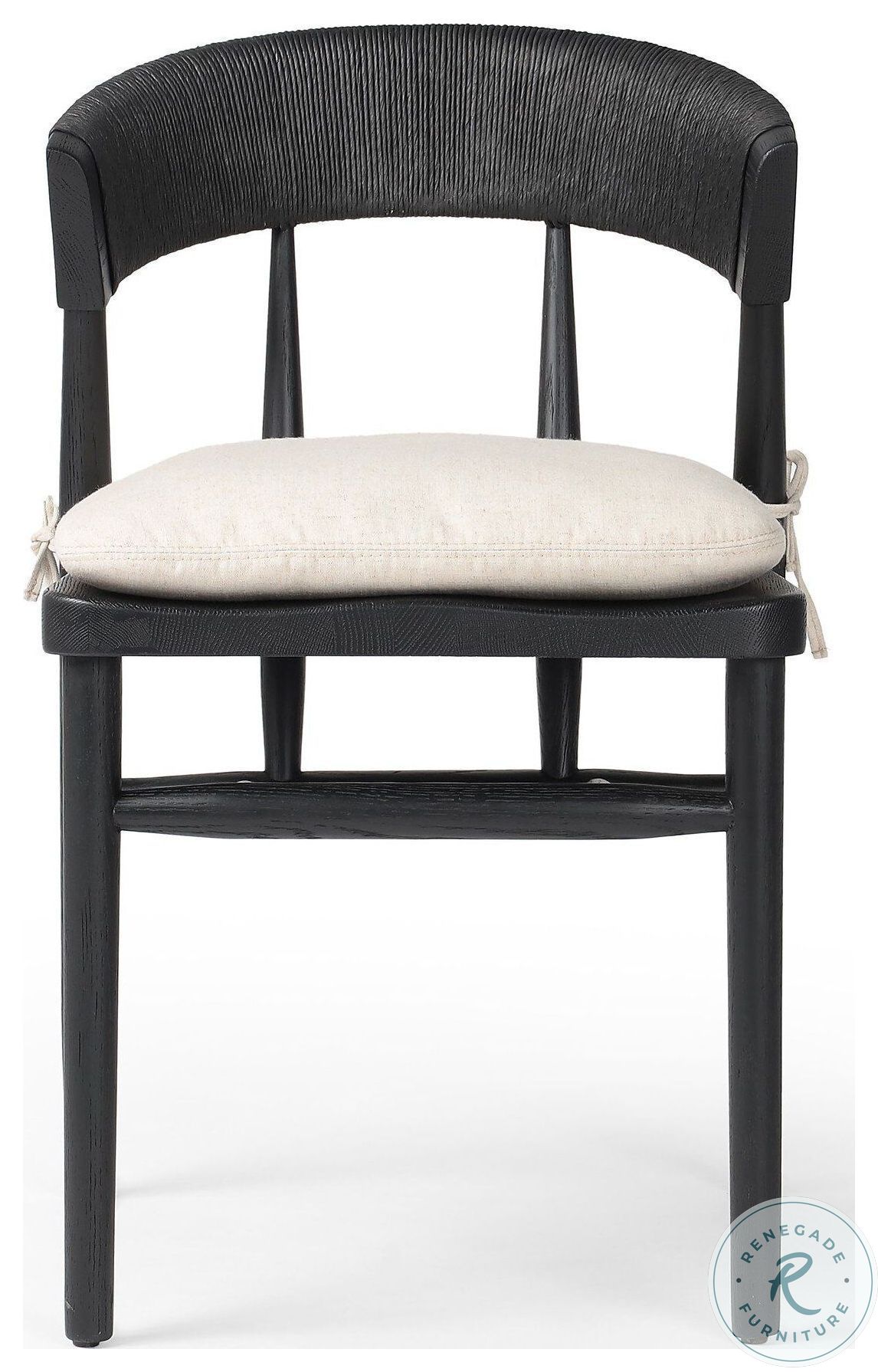 Buxton Black Oak Performance Fabric Dining Chair | Coleman Furniture