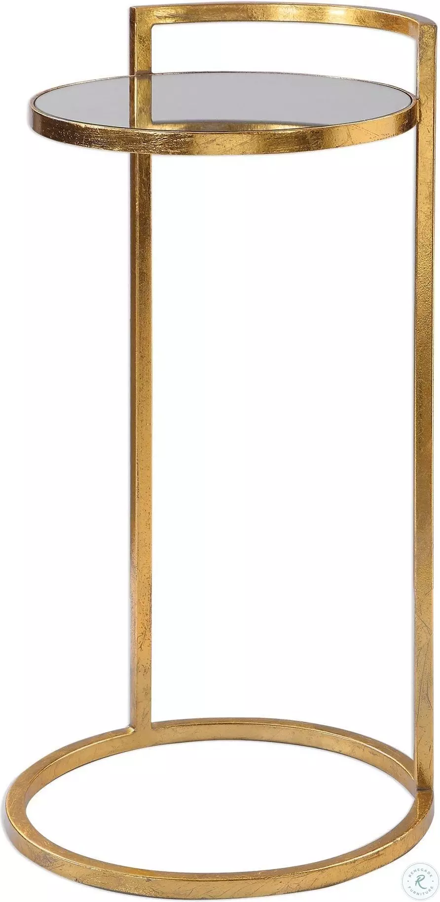 Tessara Bright Gold Leaf Accent Table From Soul & Essentials | Coleman ...