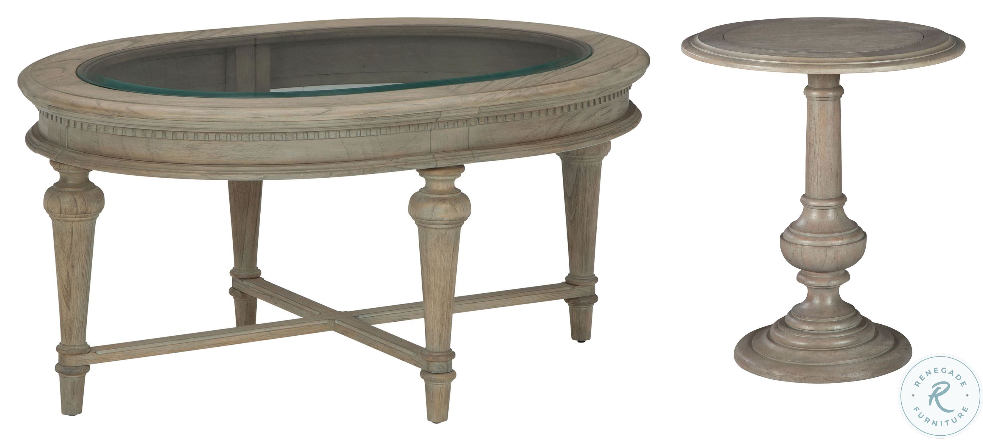 Wellington Hall Driftwood Chairside Table From Hekman Furniture ...