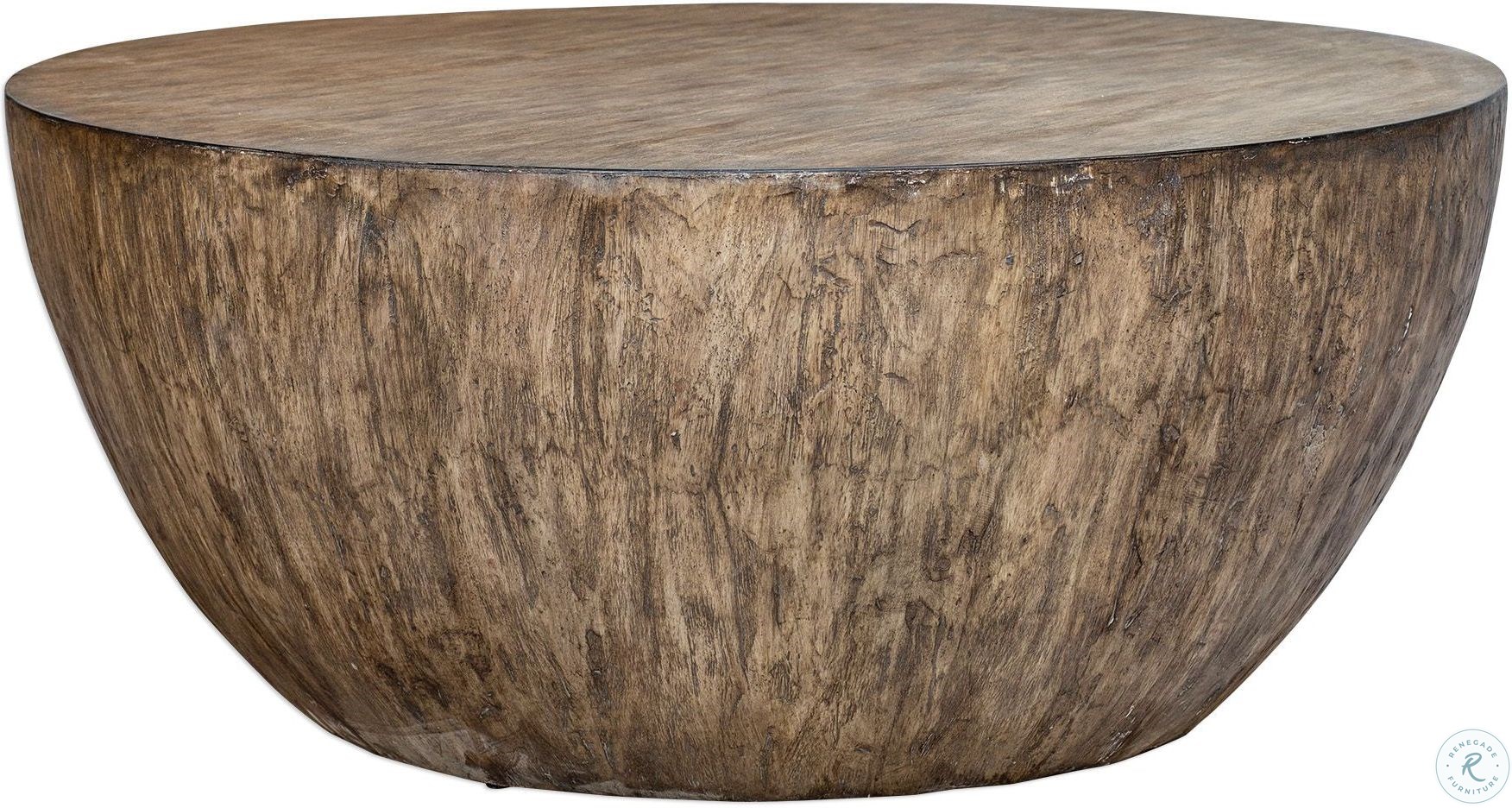 Lark Round Wood Coffee Table from Uttermost | Coleman Furniture