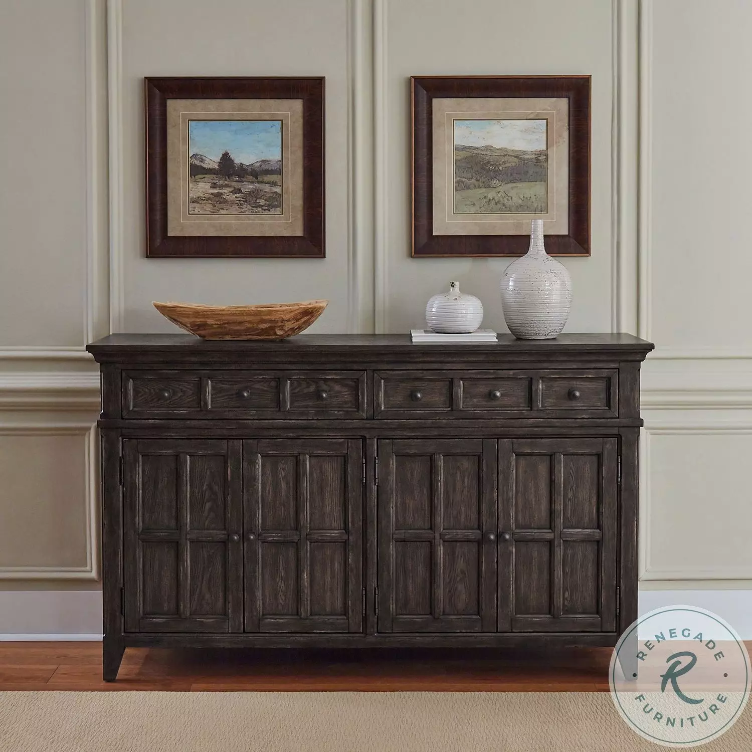 Paradise Valley Saddle Brown Buffet From Liberty Furniture | Coleman ...