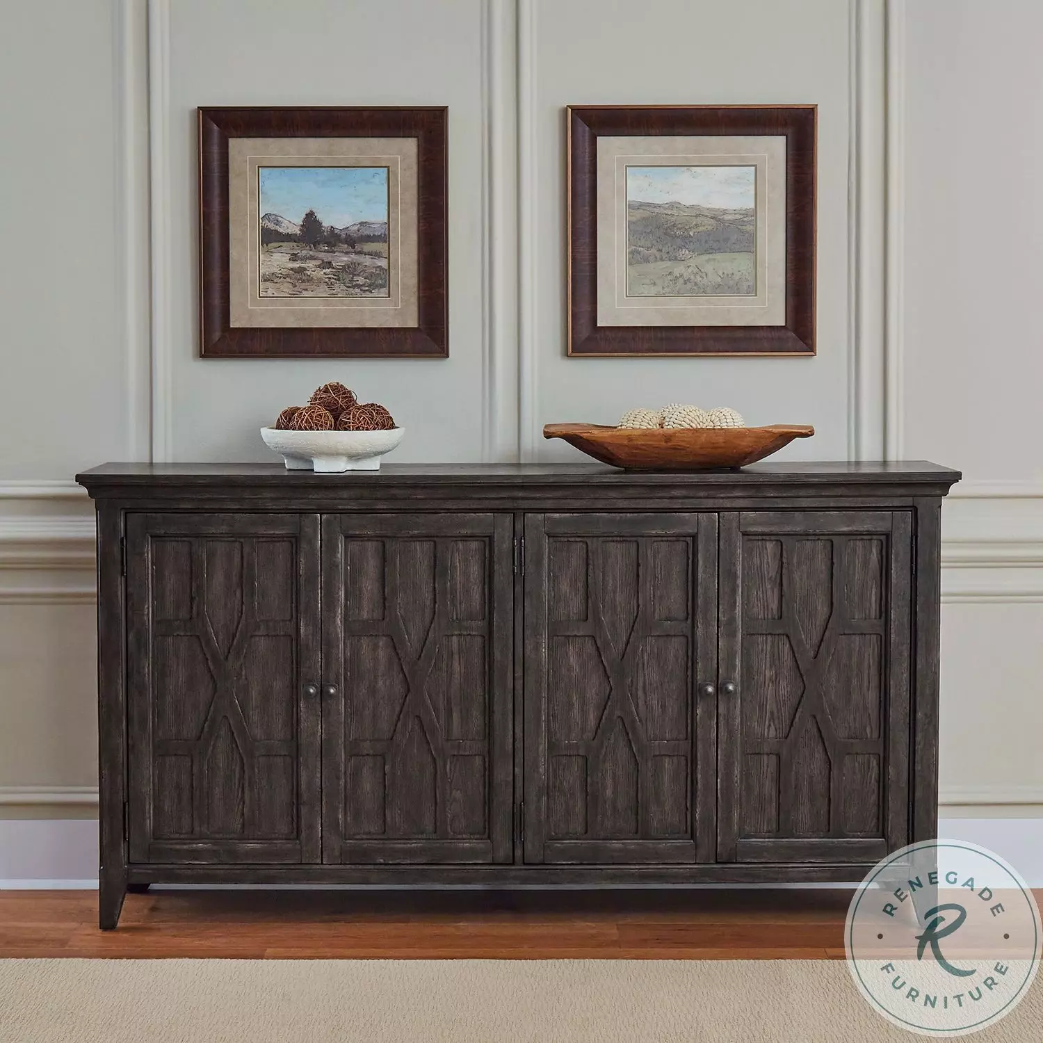 Eden Ridge Saddle Brown Hall Buffet From Briarwood Living | Coleman ...