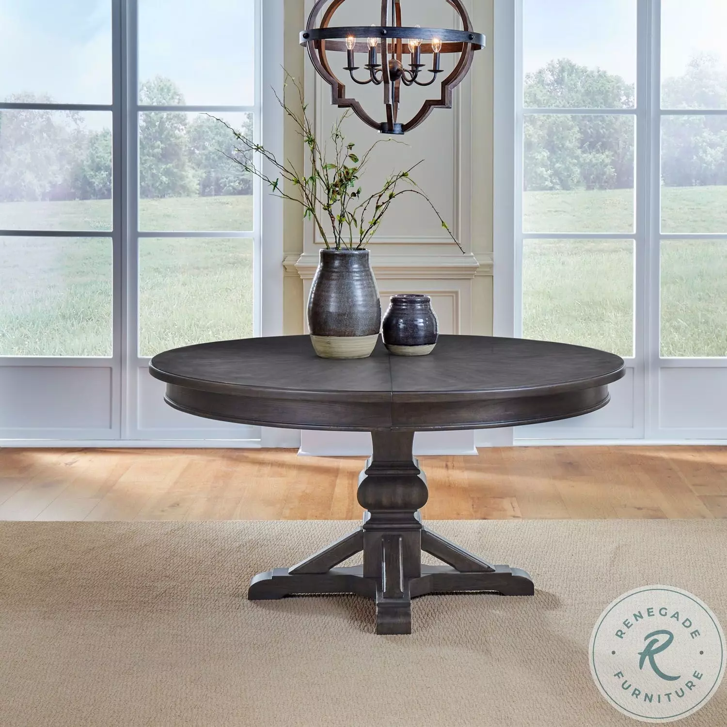 Paradise Valley Saddle Brown Extendable Dining Table From Liberty ...