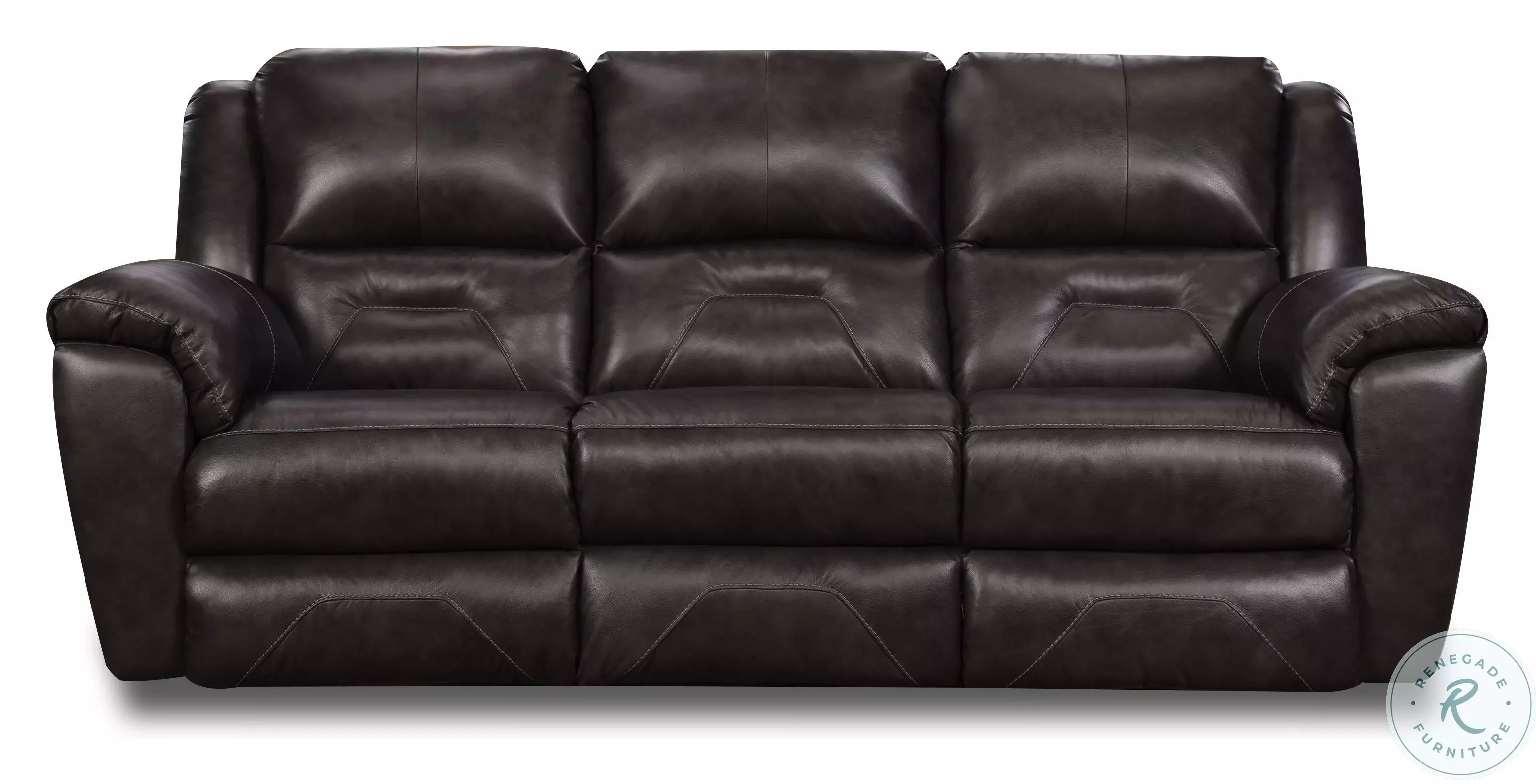 Pandora Valentino Slate Power Headrest Reclining Sofa with USB ports ...