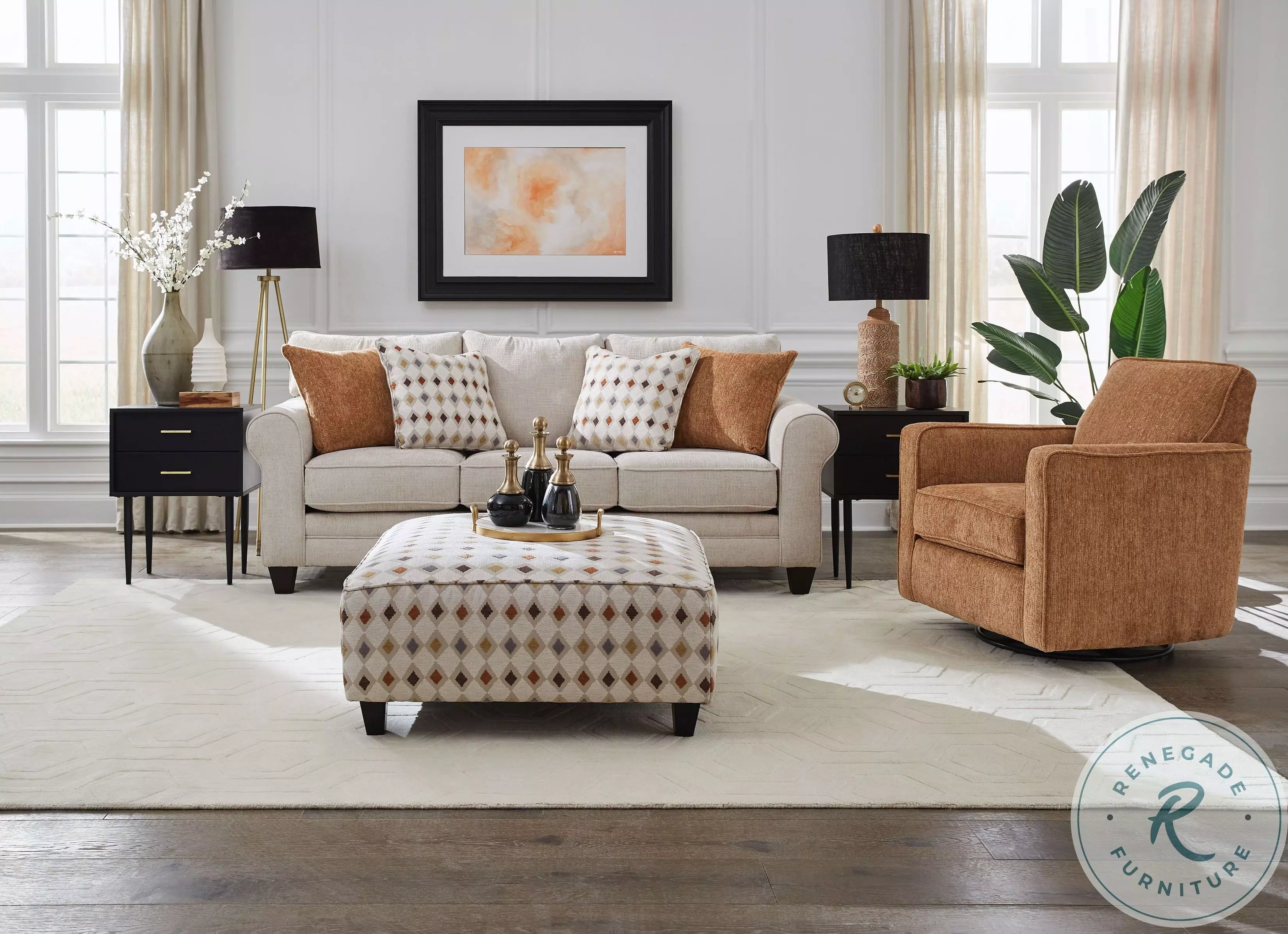 Wowza Sand Living Room Set from Southern Home Furnishings | Coleman ...