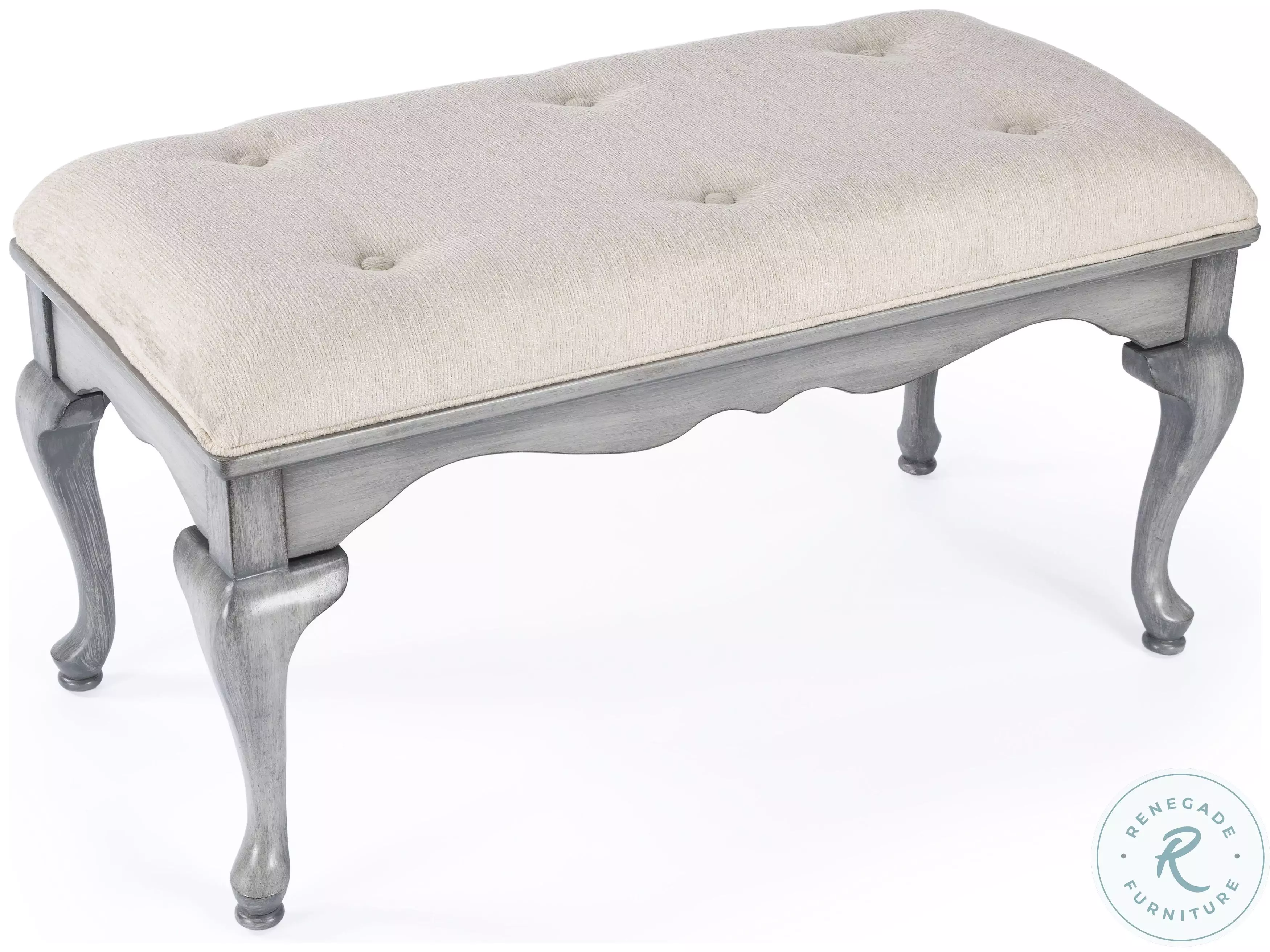 Grace Powder Grey Bench From Butler | Coleman Furniture