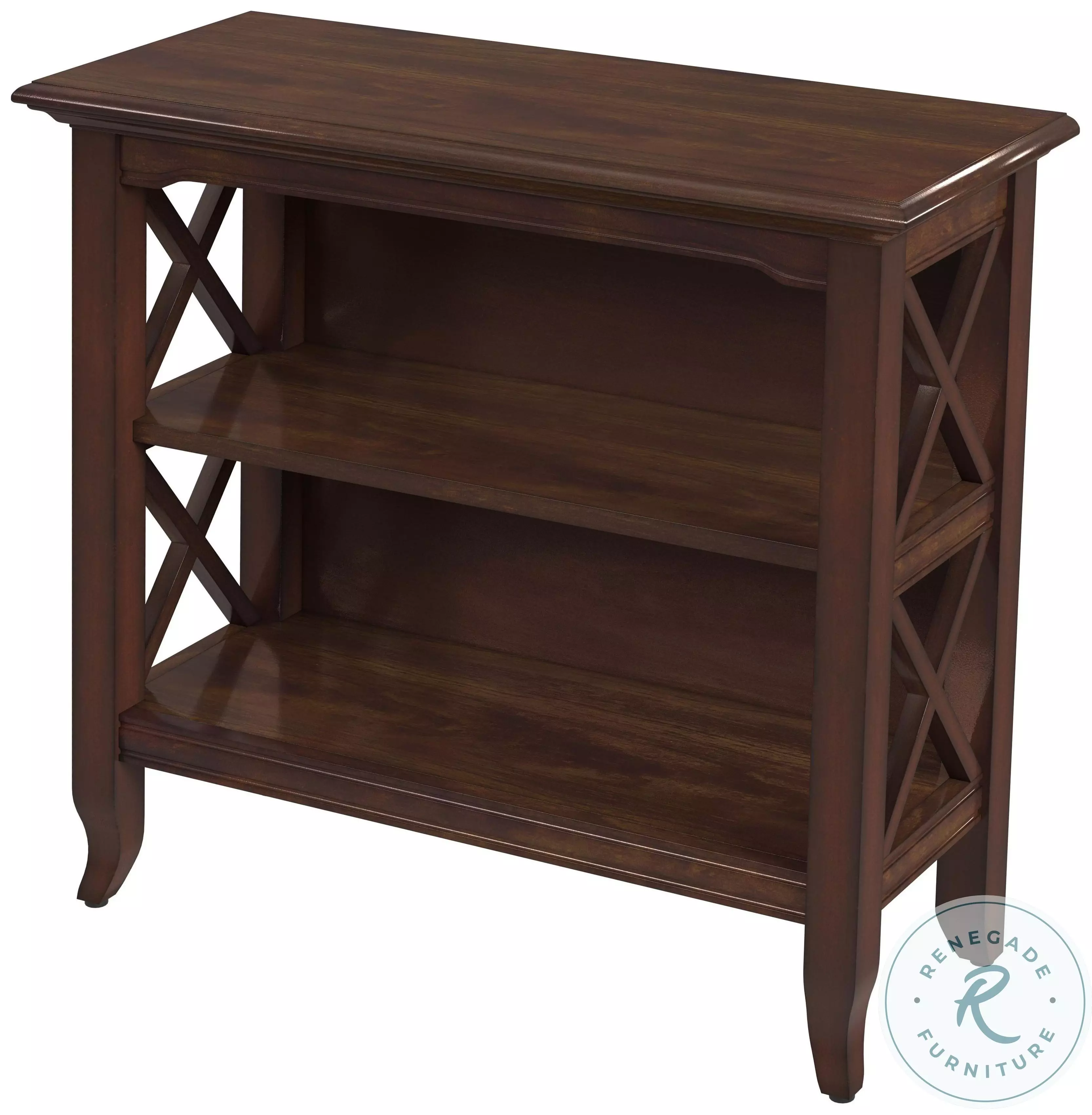 Newport Cherry Low Bookcase from Butler (3044024) | Coleman Furniture