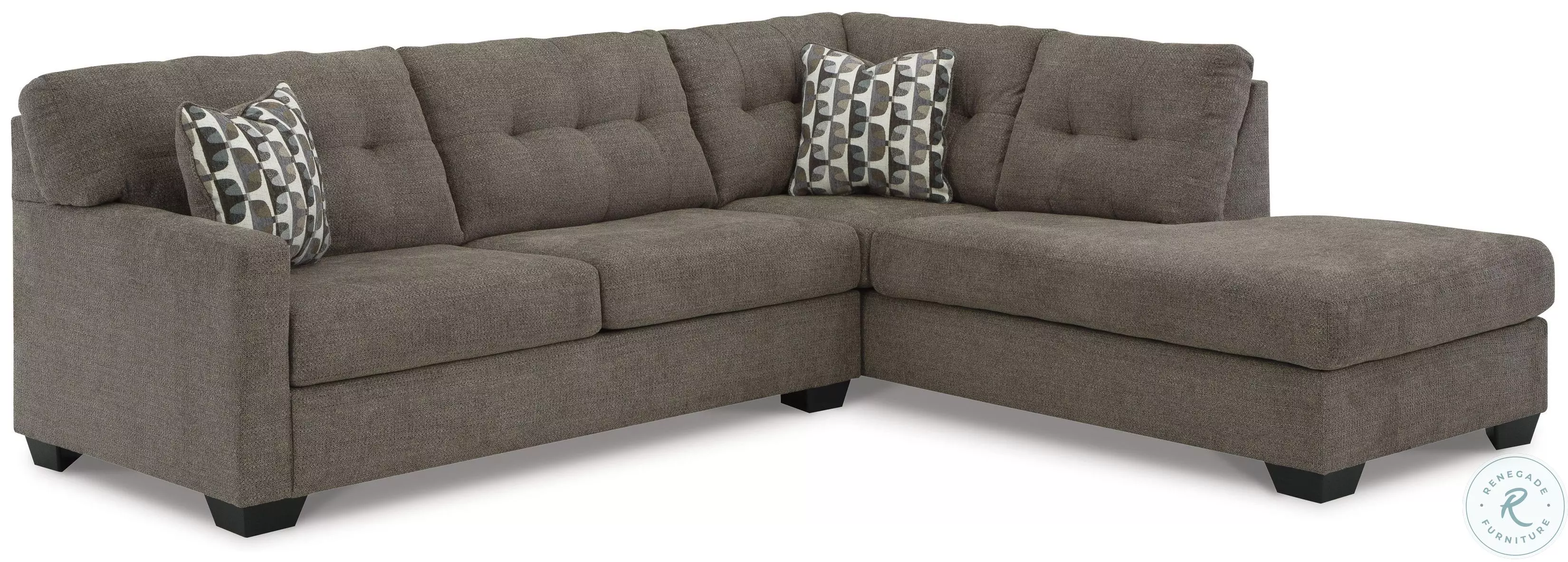 Mahoney Chocolate Sectional From Ashley Furniture | Coleman Furniture