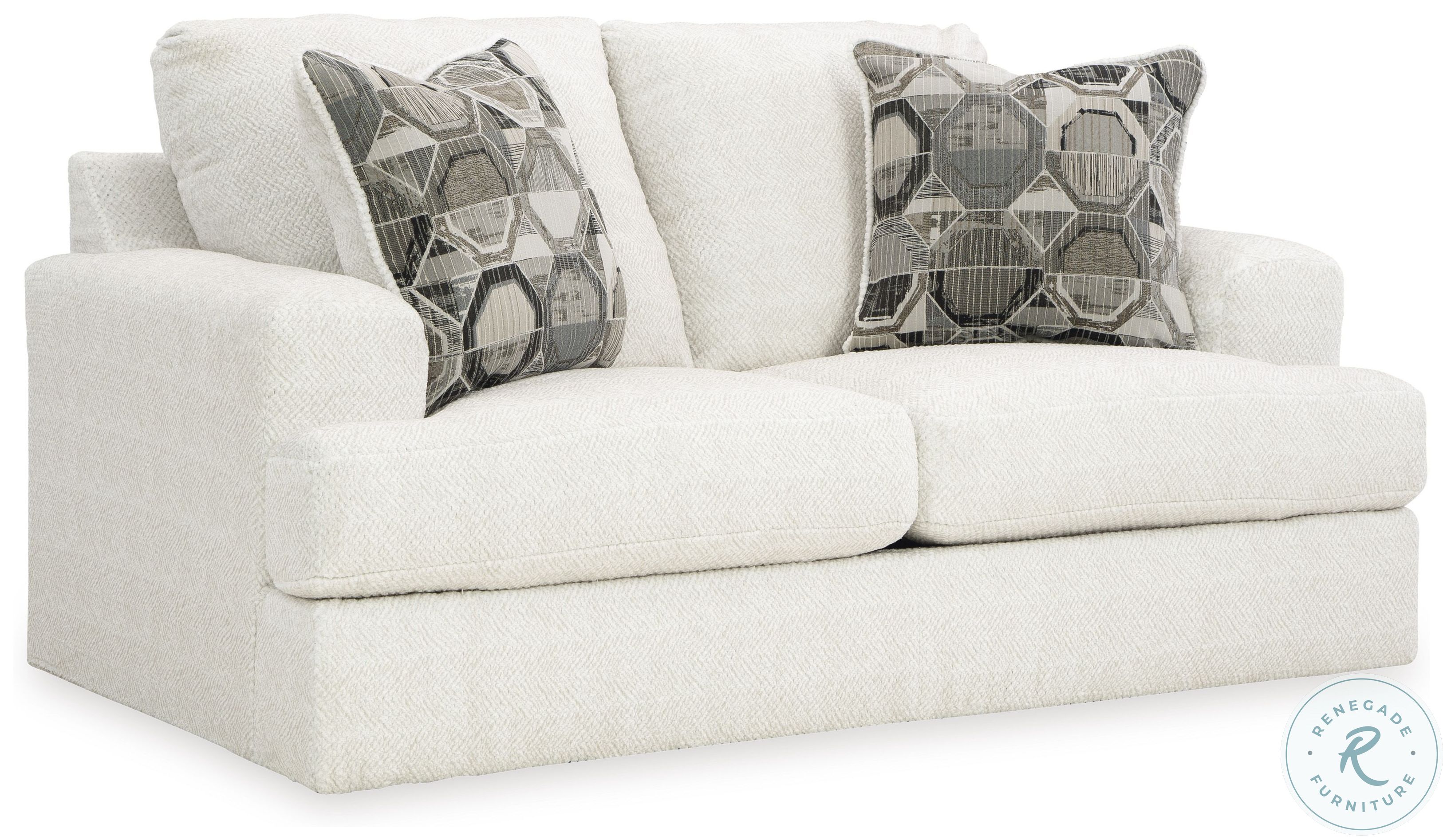 Karinne Linen Loveseat From Ashley Furniture | Coleman Furniture