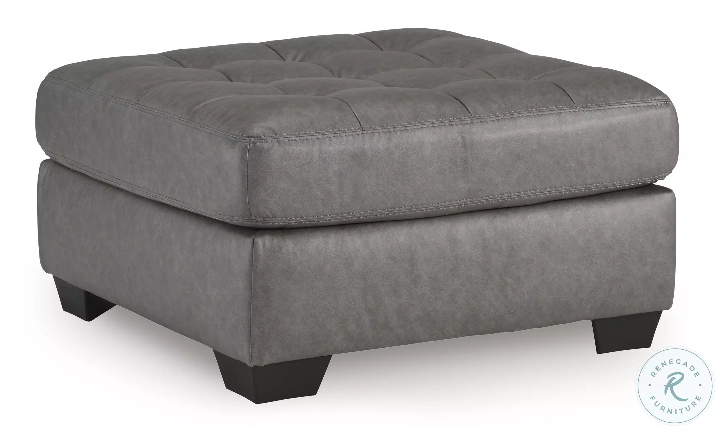 Clairette Court Alloy Oversized Accent Ottoman From Ashley Furniture ...