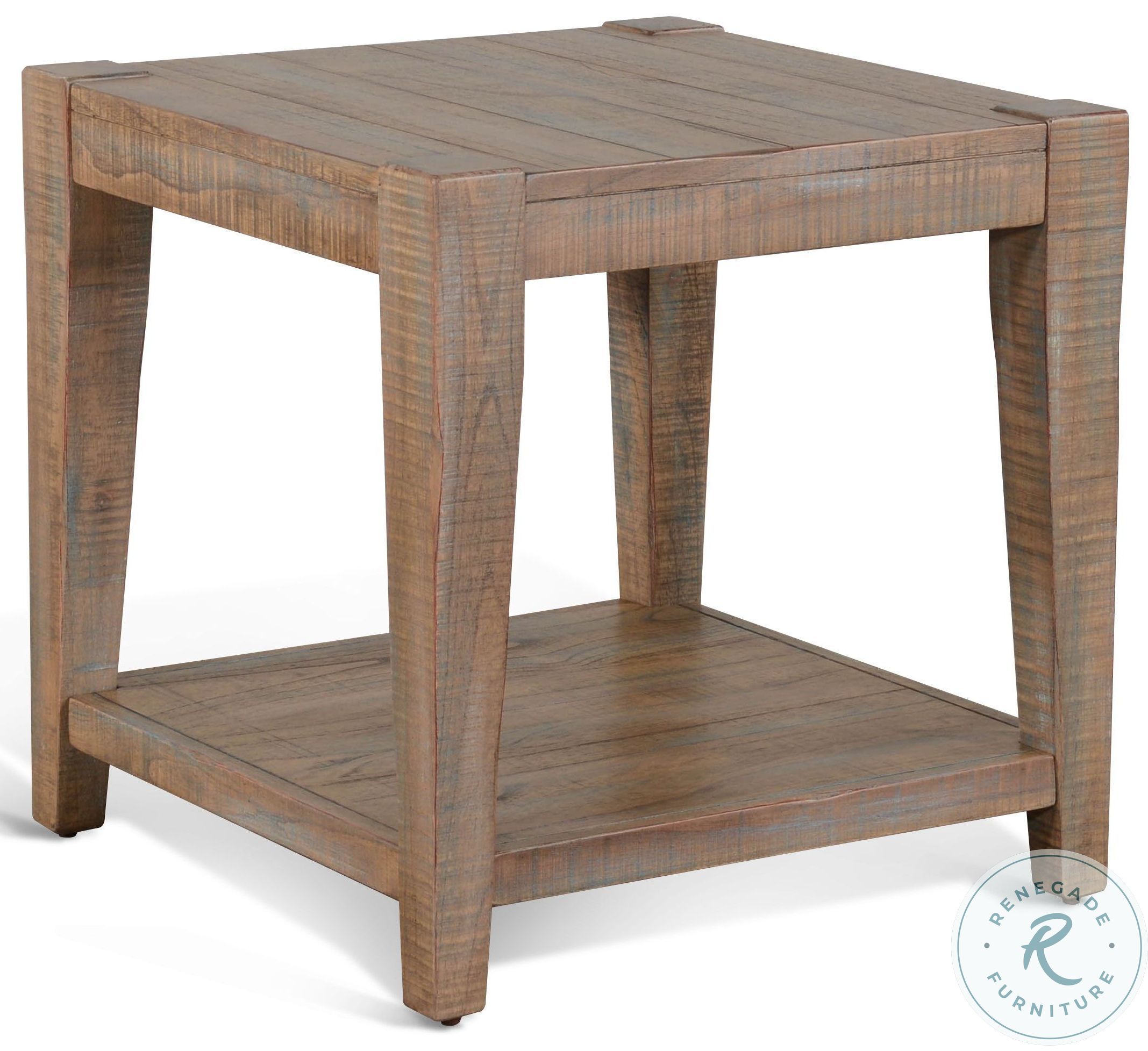 Sagewyn Weathered Brown 24" Square End Table from Luna Grove | Coleman ...