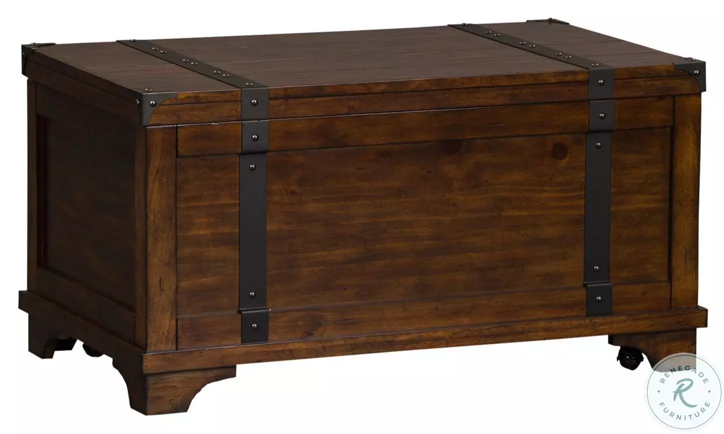 Sierra Skies Russet Brown 38" Storage Trunk From Briarwood Living ...