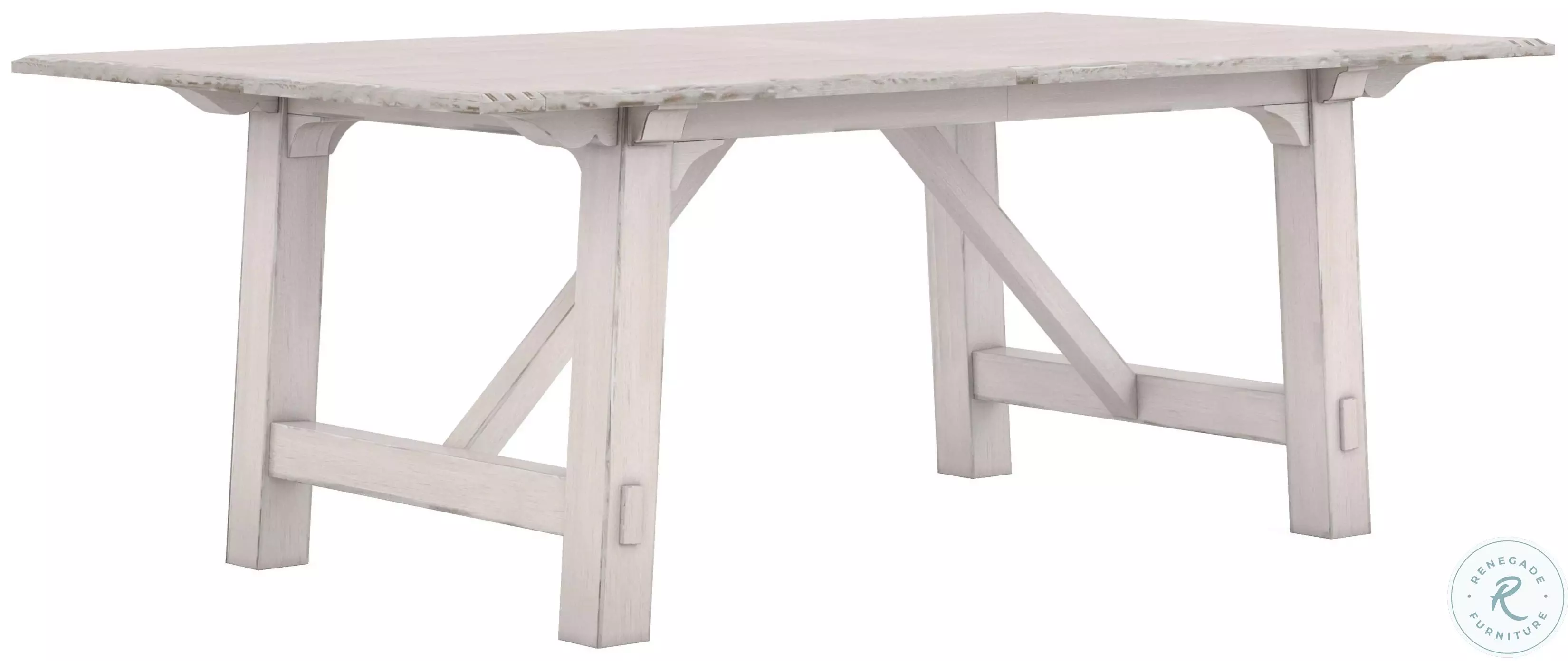 Alcove Belgian Ivory Rectangular Extendable Dining Table From ART | Coleman Furniture