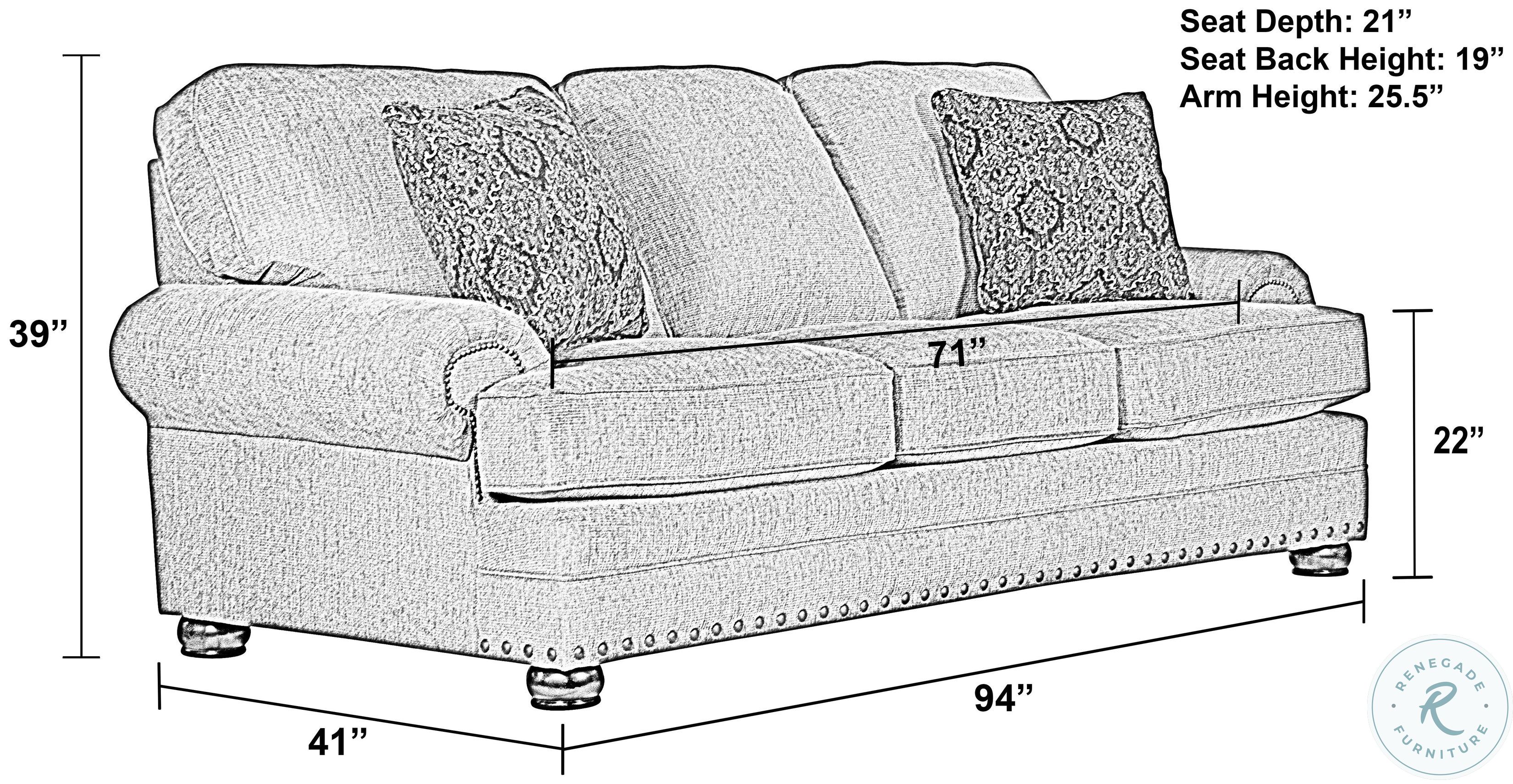 Singletary Java 94" Sofa From Jackson | Coleman Furniture