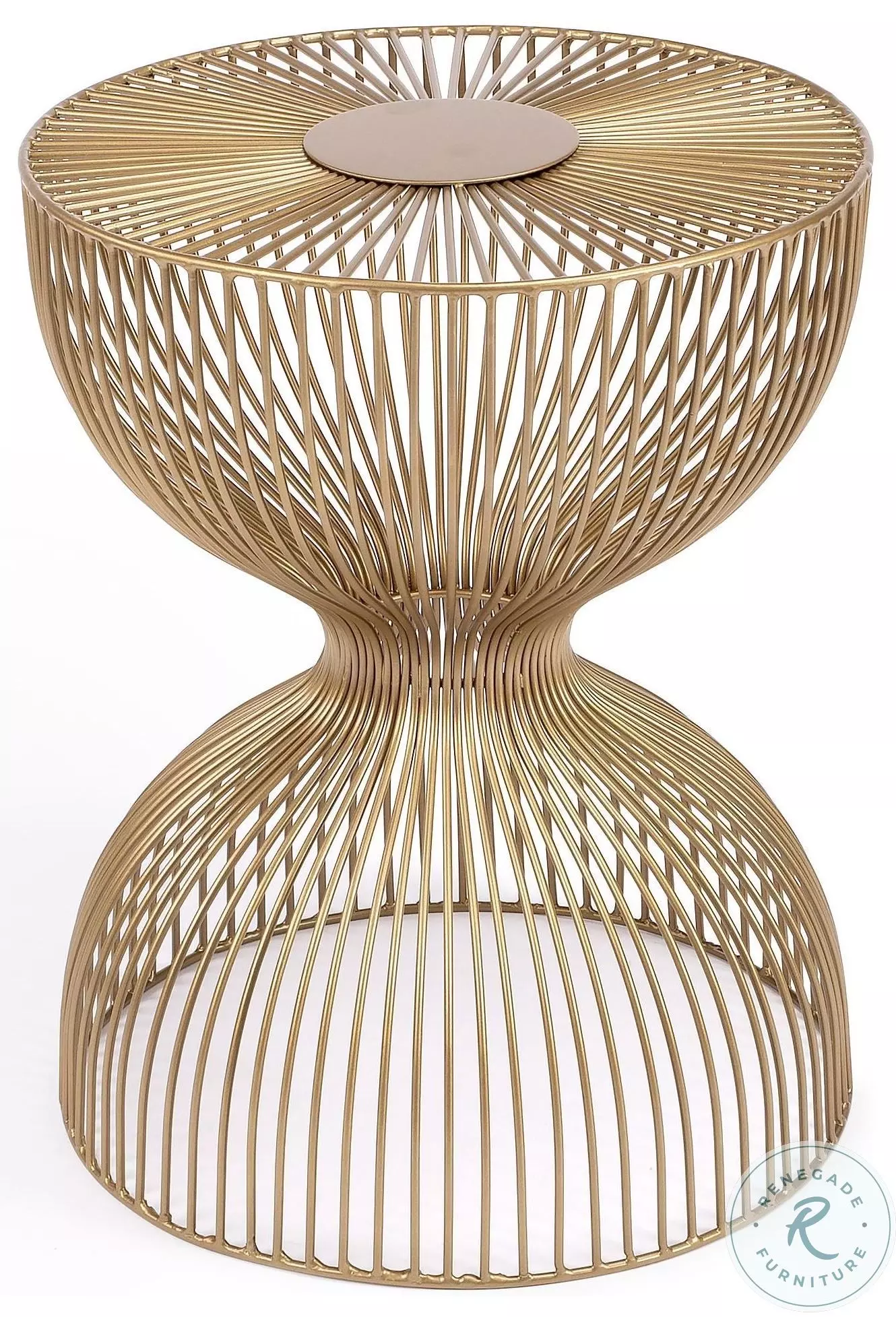 Nicholas Gold Metal End Table from Butler | Coleman Furniture