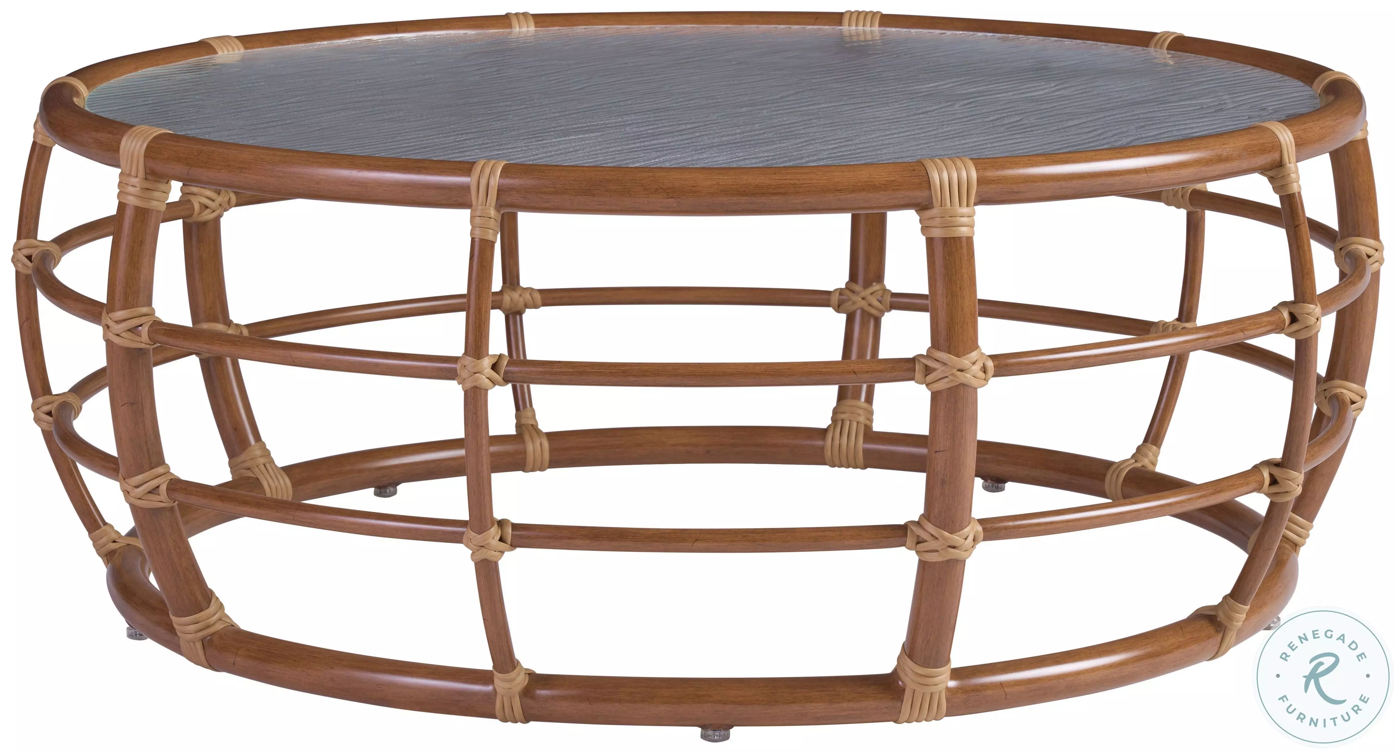 Sandpiper Bay Brown Outdoor Round Cocktail Table From Tommy Bahama ...
