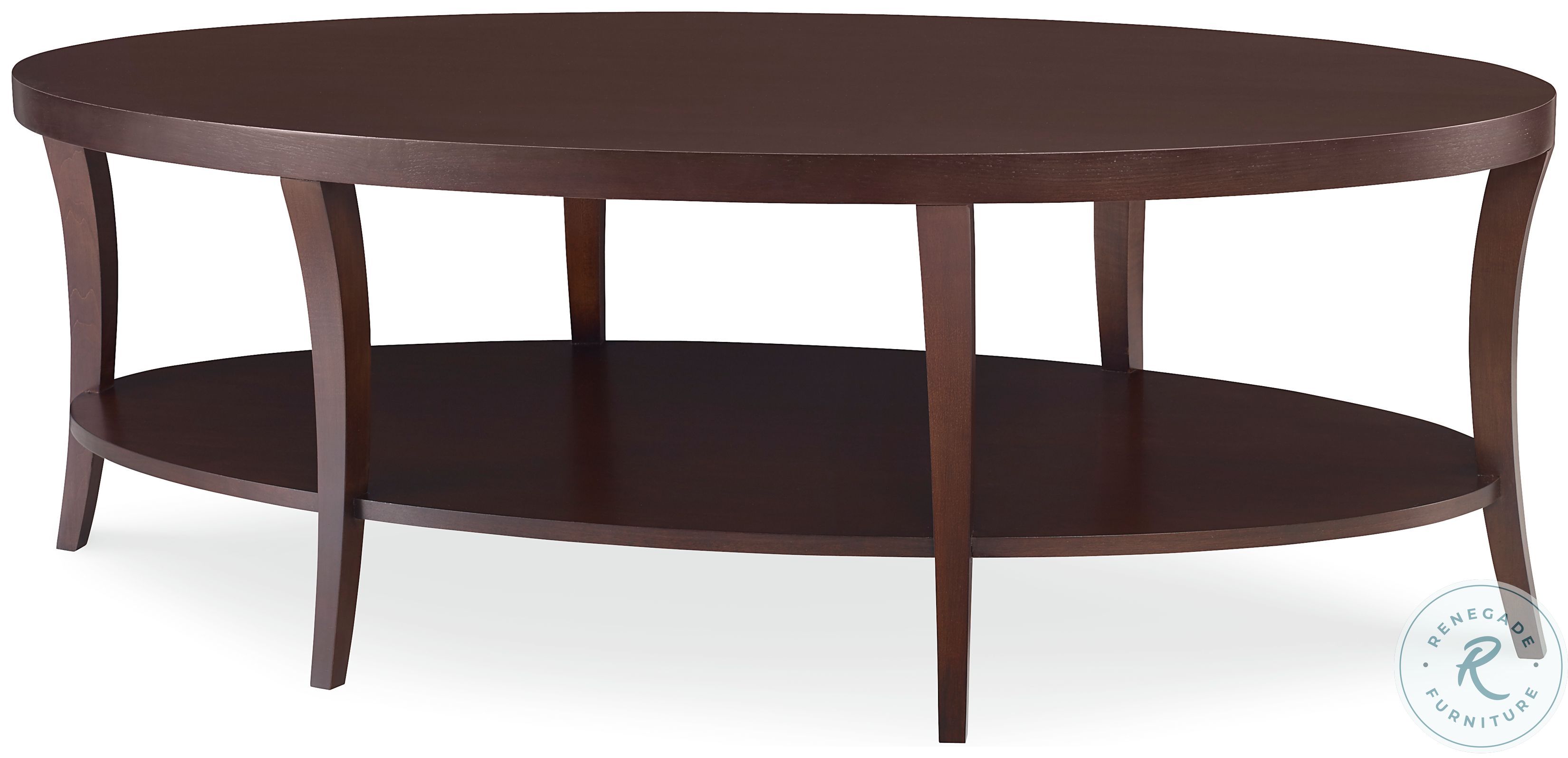 Tribeca American Walnut Oval Cocktail Table From Century Furniture ...