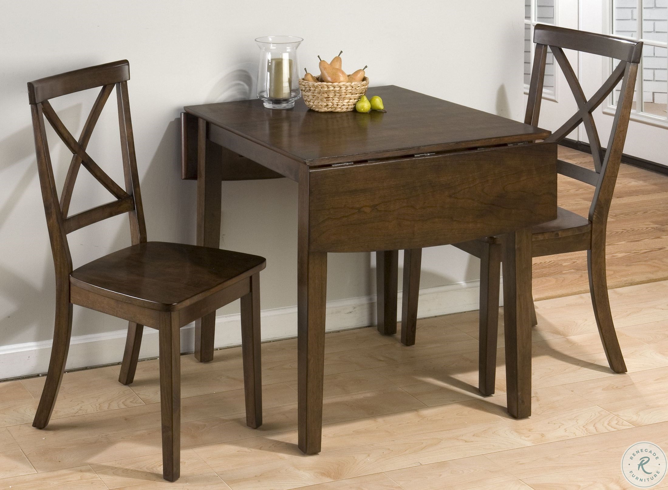 Taylor Cherry Extendable Drop-Leaf Dining Room Set from Jofran ...