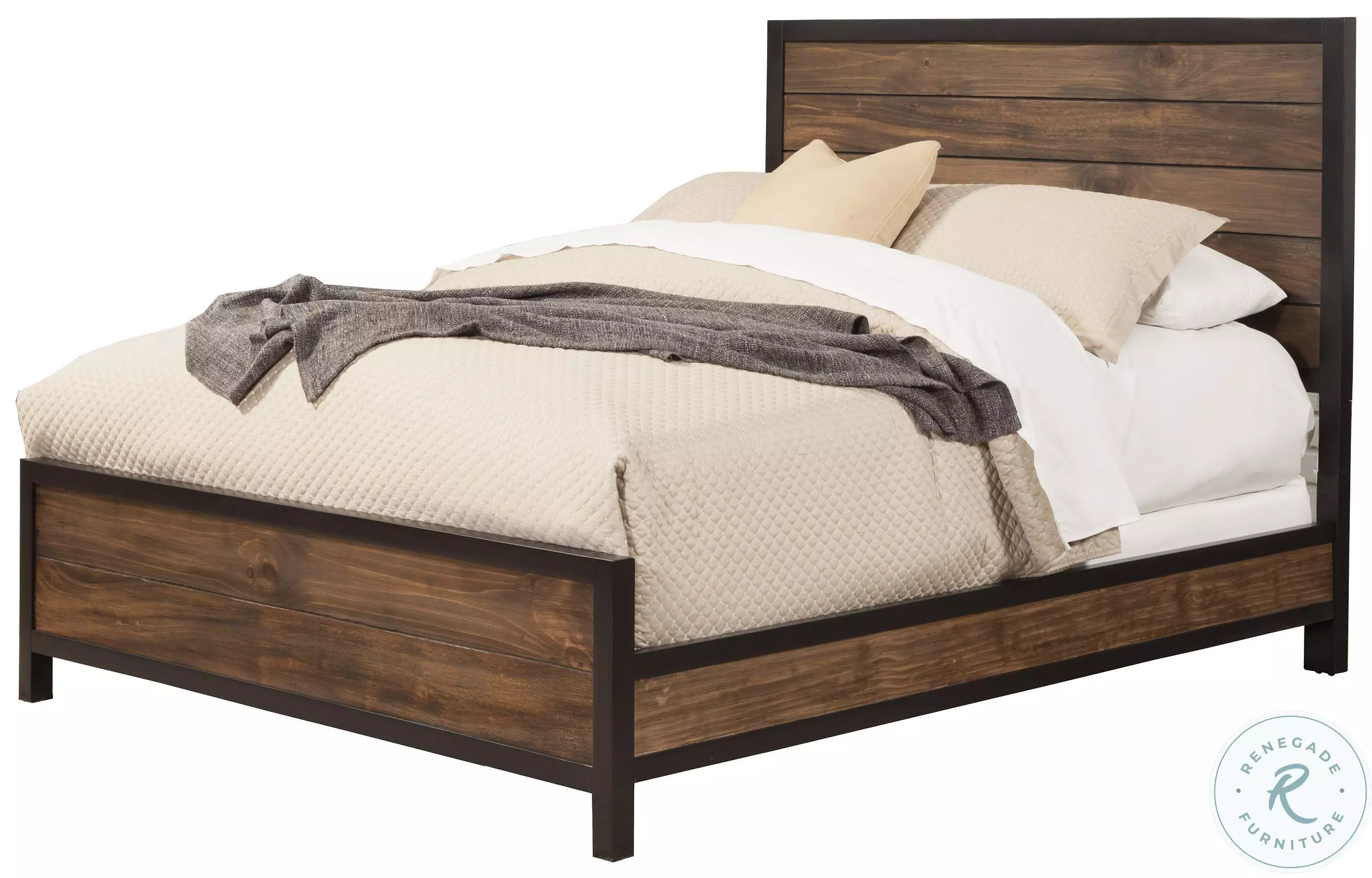 Weston Pine King Panel Bed From Alpine | Coleman Furniture