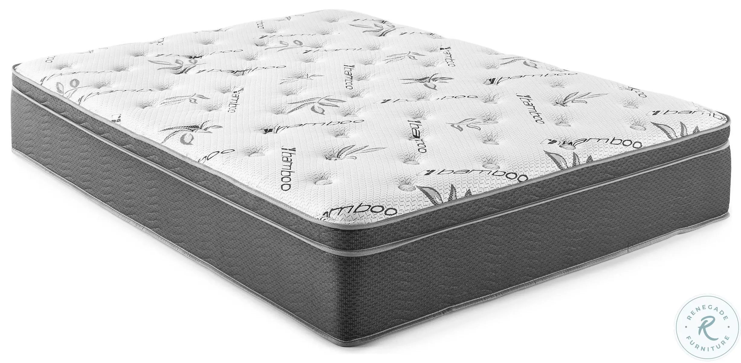 Sommet White Bamboo Euro Top Memory Foam 13" Twin Mattress From Coaster ...