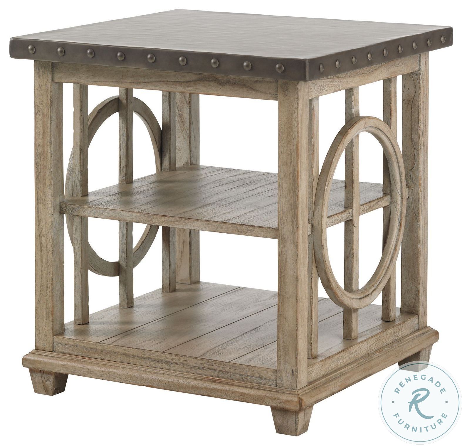 Twilight Bay Antique Linen Wyatt Lamp Table from Lexington | Coleman ...