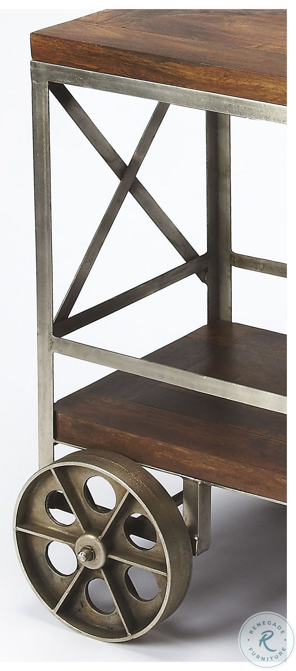 Industrial Chic Trolley Server from Butler (3541330) | Coleman Furniture