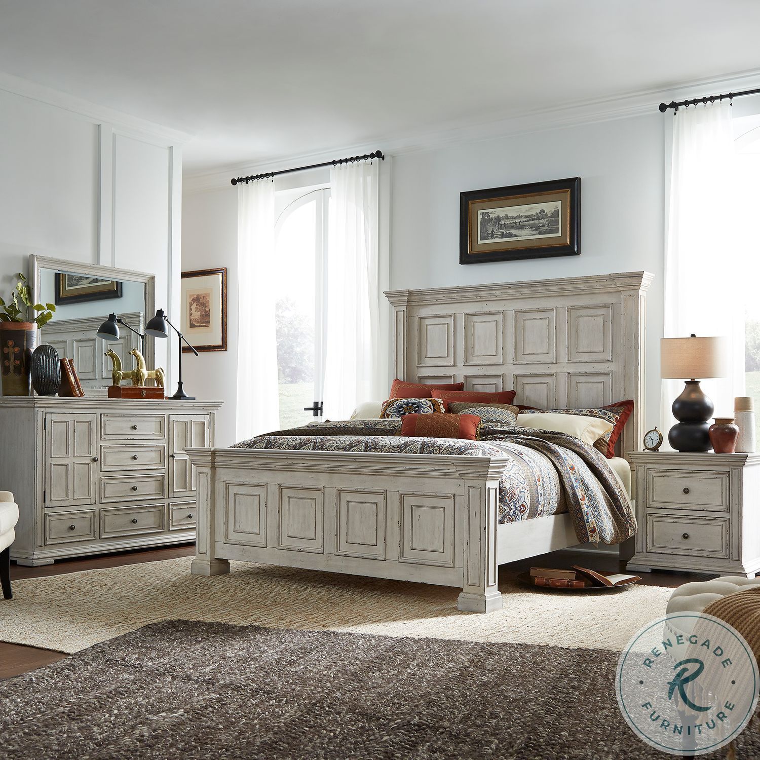 Big Valley Whitestone Panel Bedroom Set from Liberty | Coleman Furniture