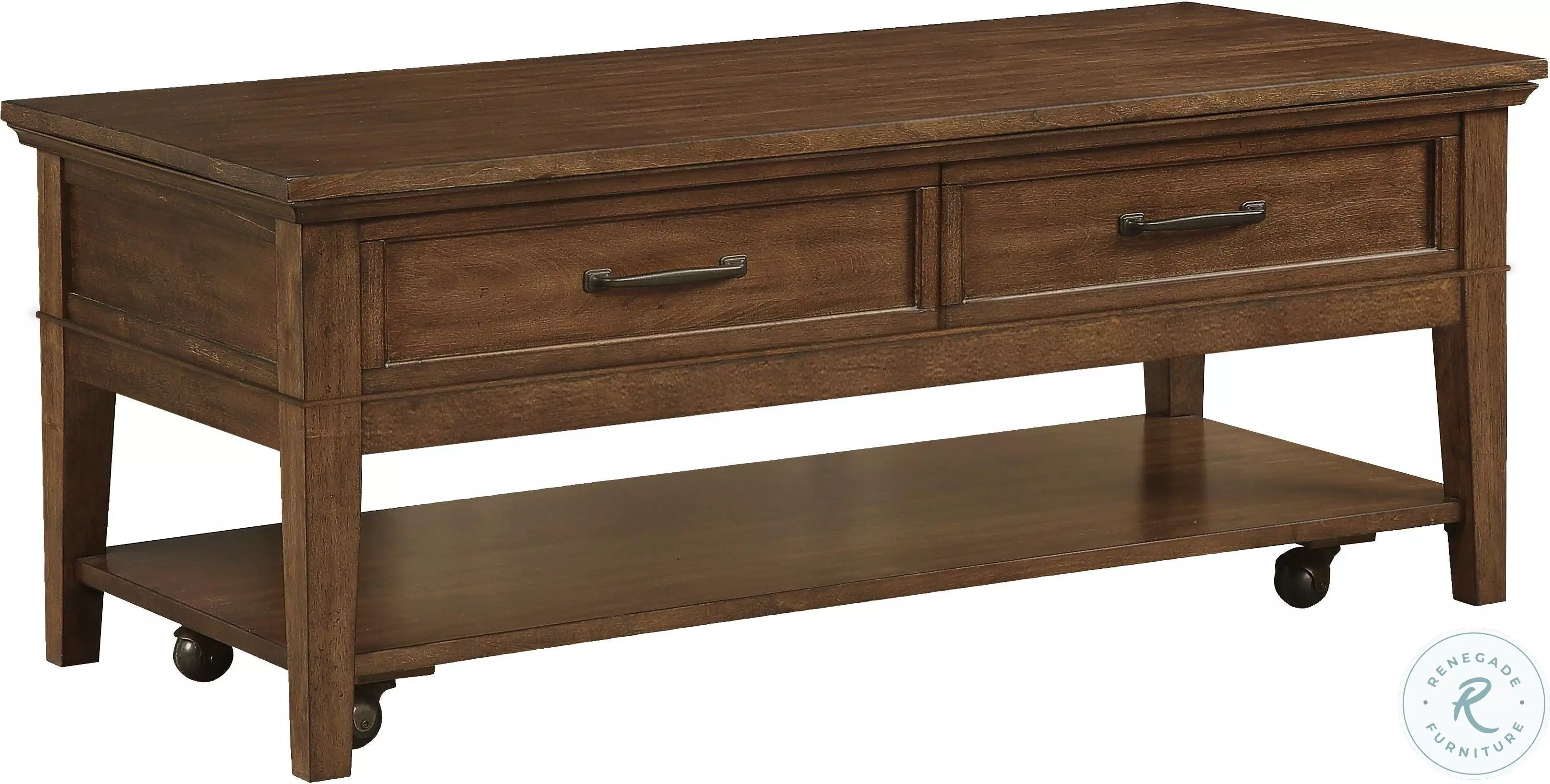 Whitley Walnut Cocktail Table from Homelegance | Coleman Furniture