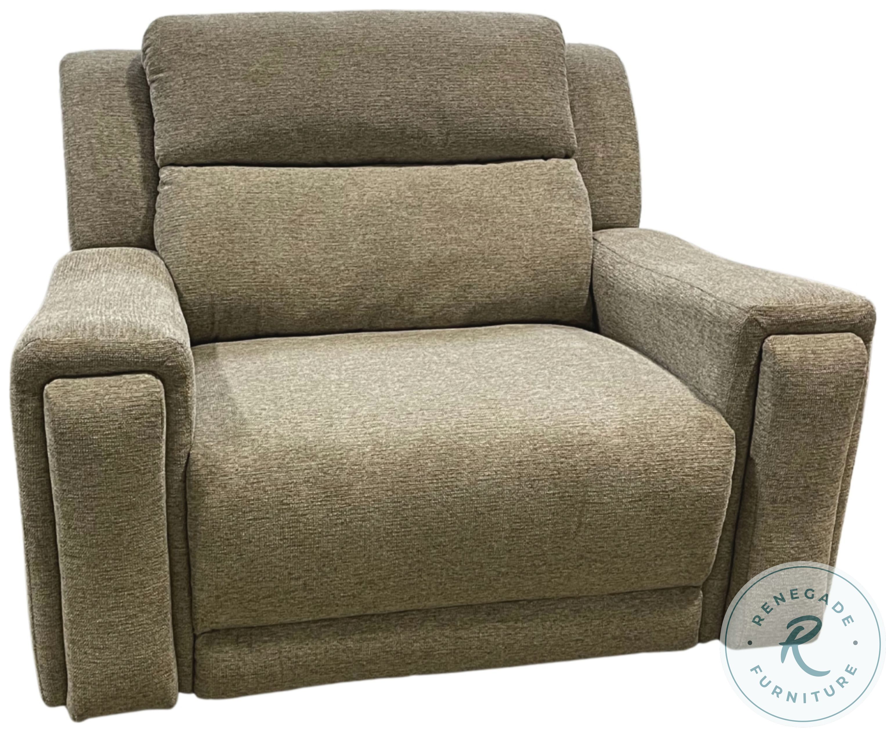 The Boss Monaco Stonewash Leather Triple Power Recliner From Southern ...