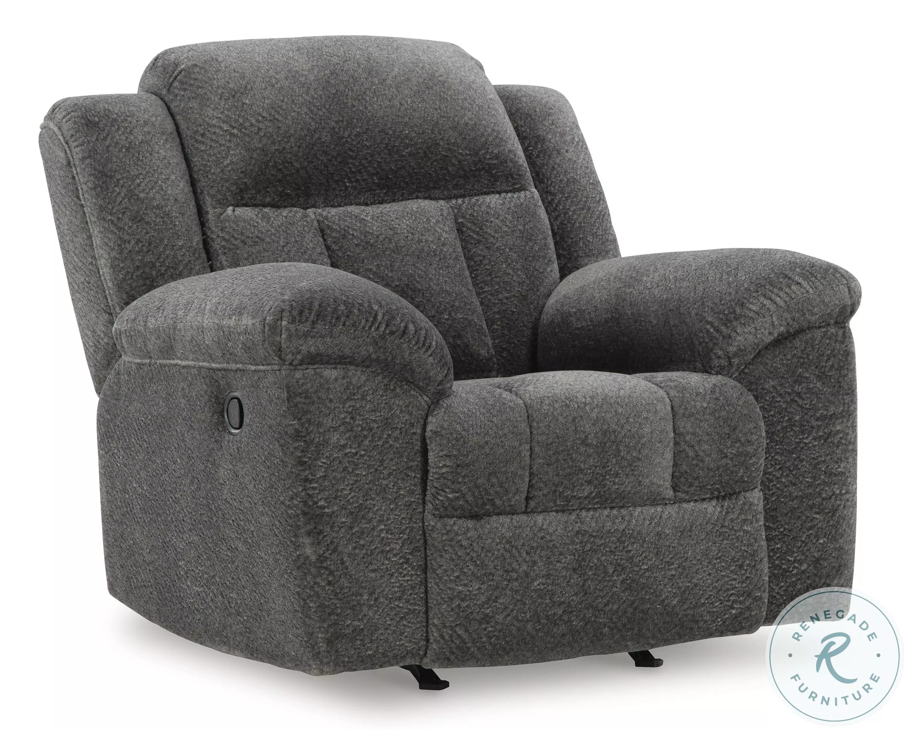 Frohn Graphite Rocker Recliner From Ashley Furniture | Coleman Furniture