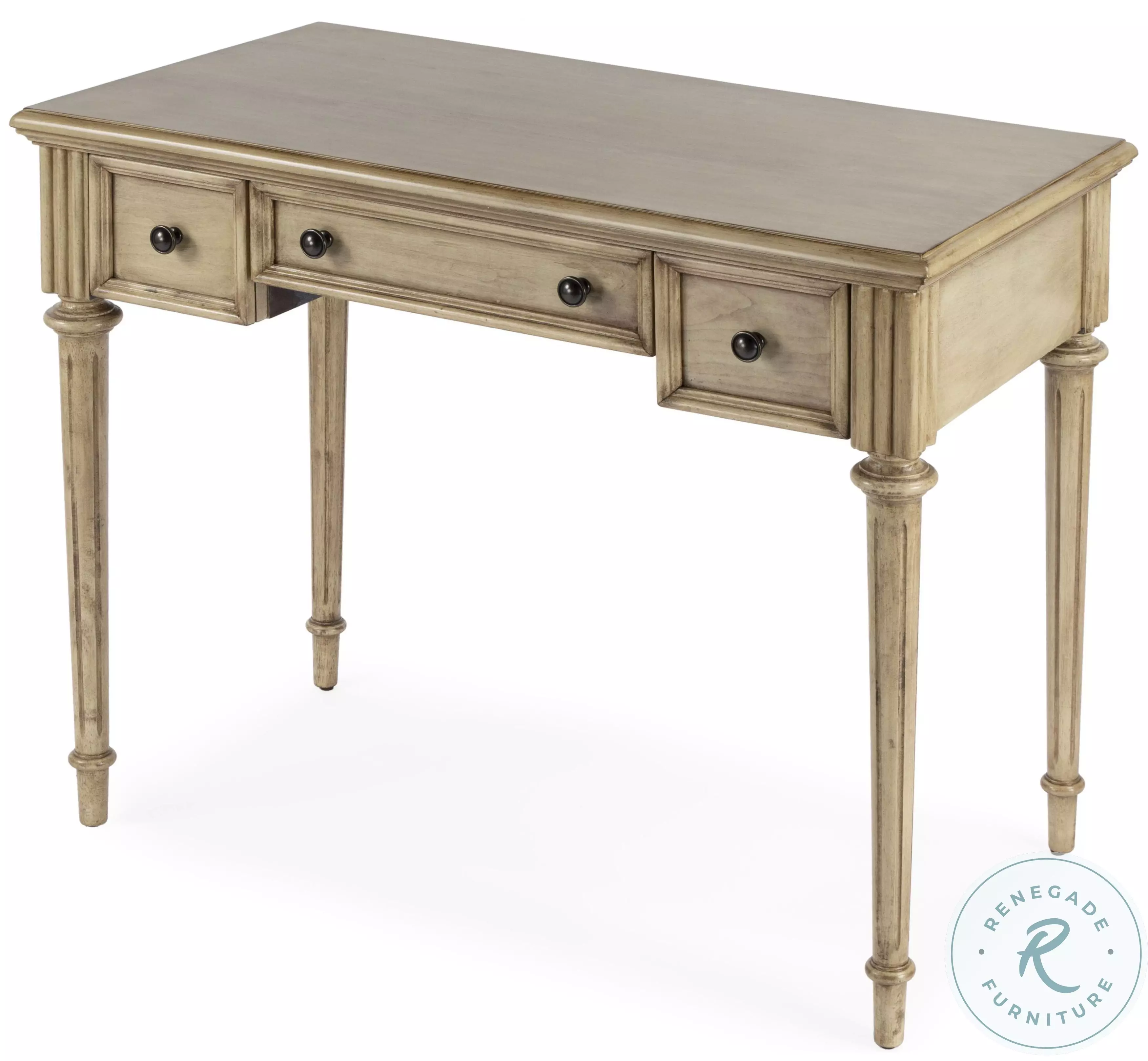 Edmund Antique Beige Writing Desk From Home Gallery Stores | Home ...