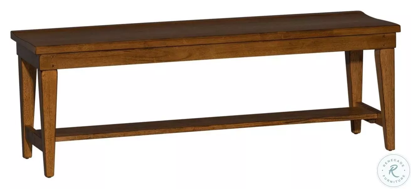 Fireside Retreat Tobacco Bench From Briarwood Living | Coleman Furniture