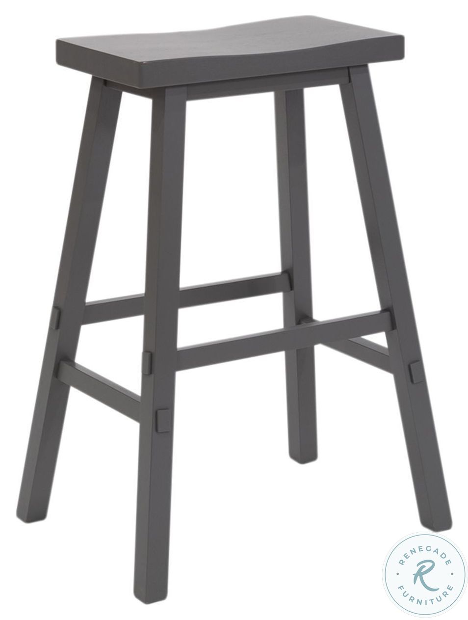 Creations II Gray 24" Sawhorse Counter Height Stool From Liberty ...