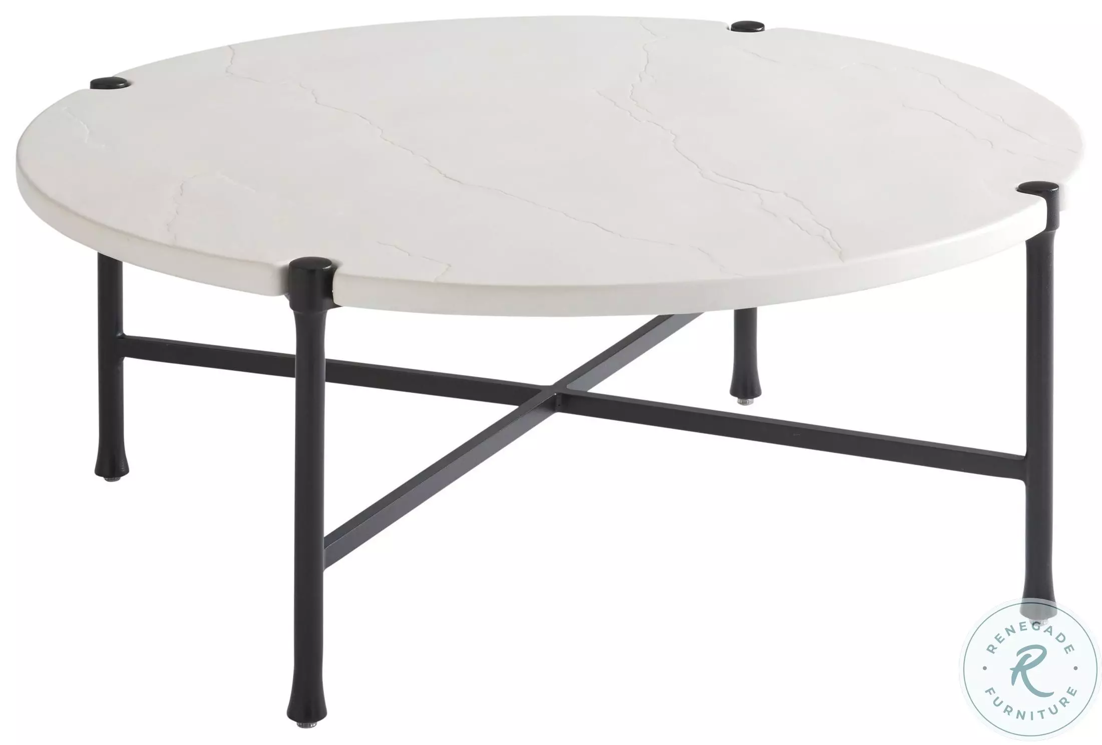 Pavlova Lightly Textured Graphite Outdoor Round Cocktail Table from ...