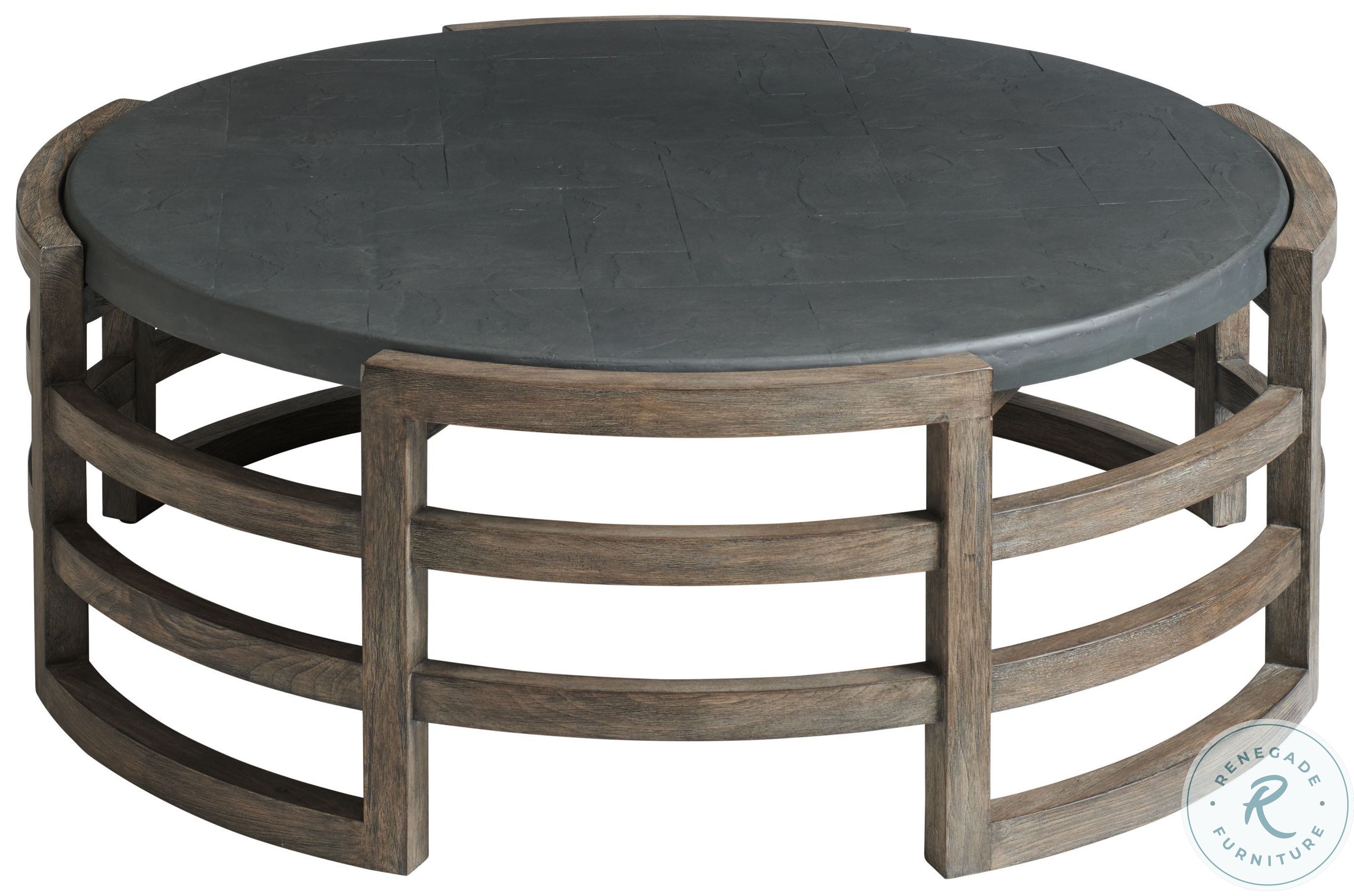 La Jolla Brown Outdoor Round Cocktail Table From Tommy Bahama | Coleman ...