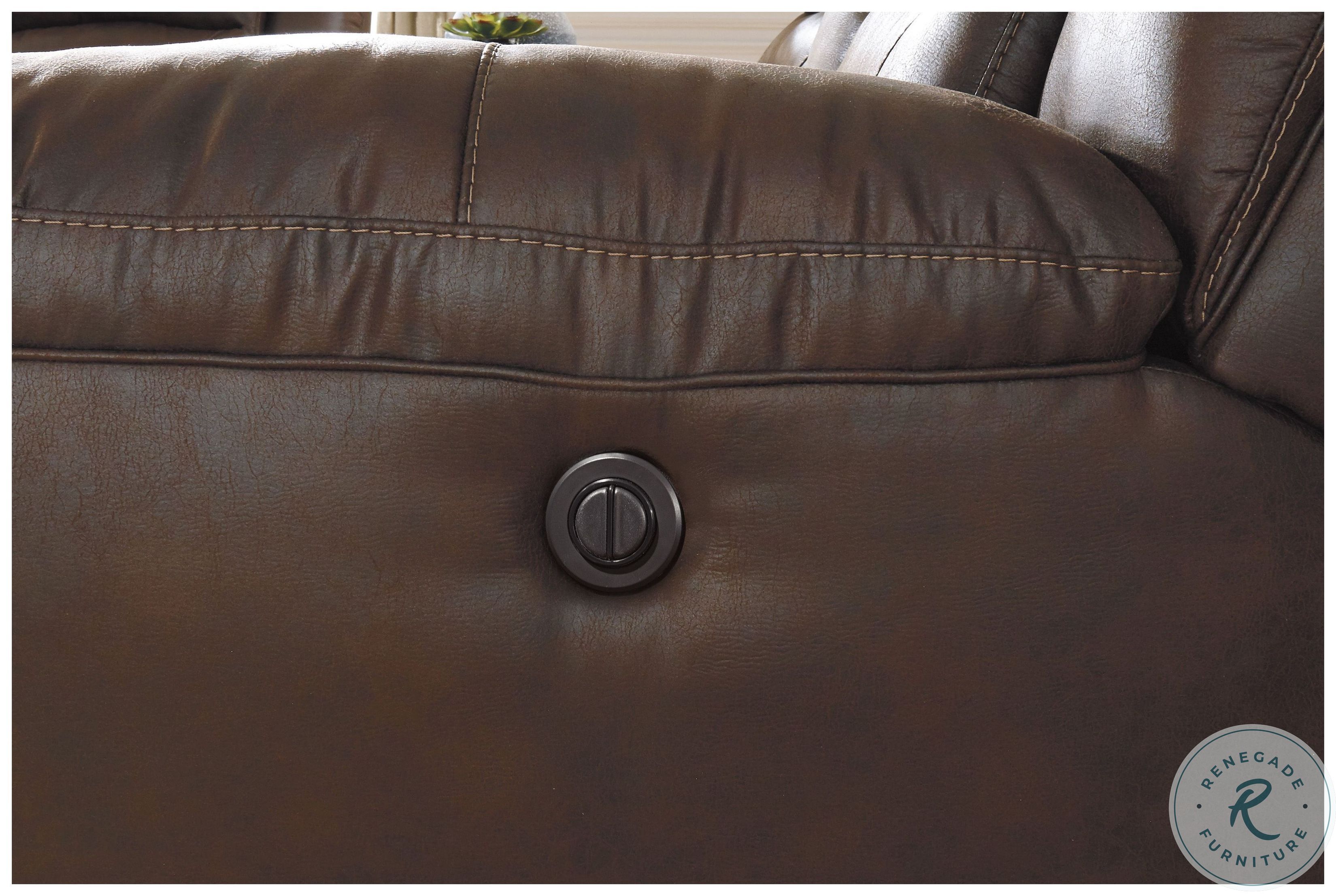 Stoneland Chocolate Reclining Living Room Set from Ashley | Coleman ...