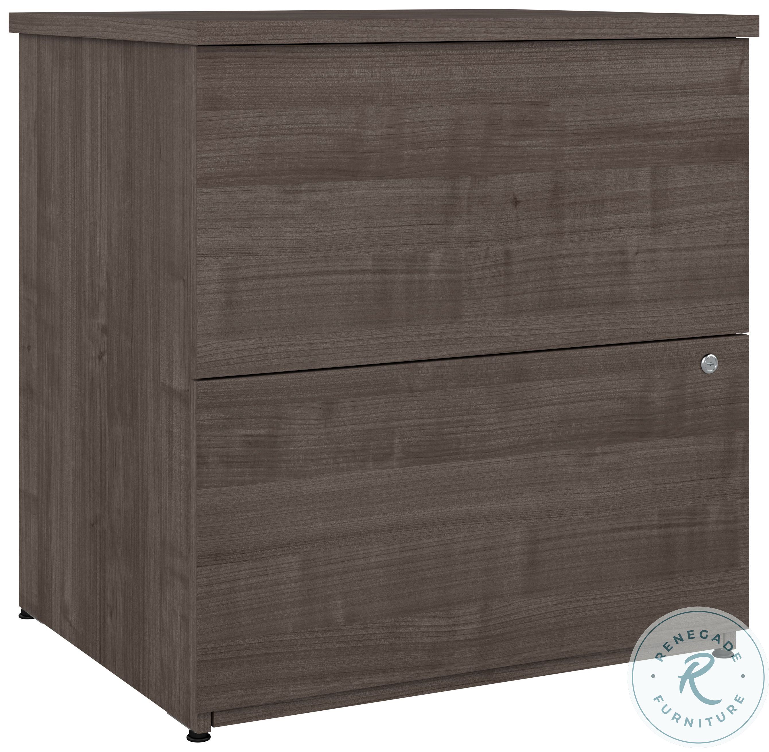 Universel Medium Gray Maple 28" Standard 2 Drawer Lateral File Cabinet ...